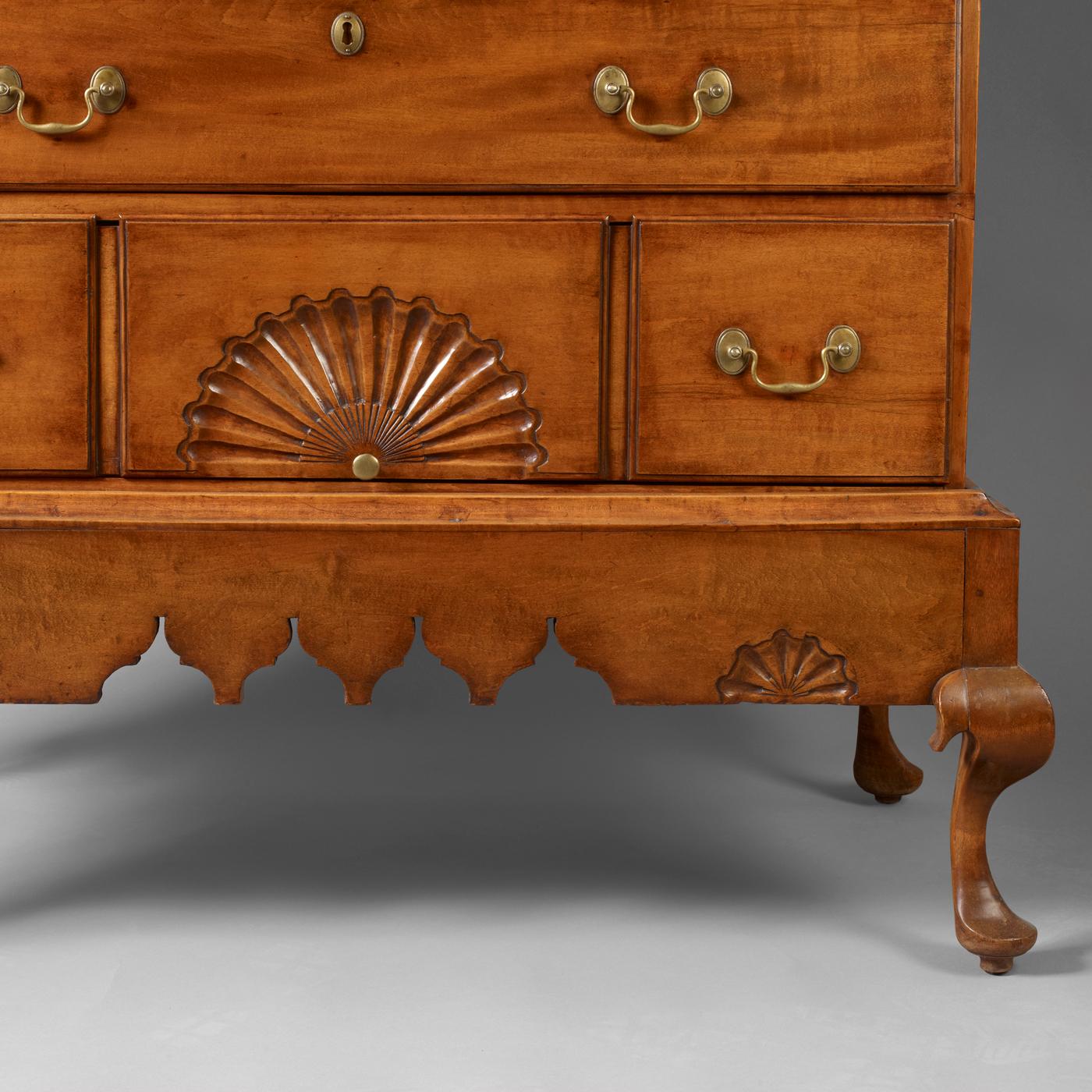 Chippendale Style - Chippendale Chest on Chest on Frame