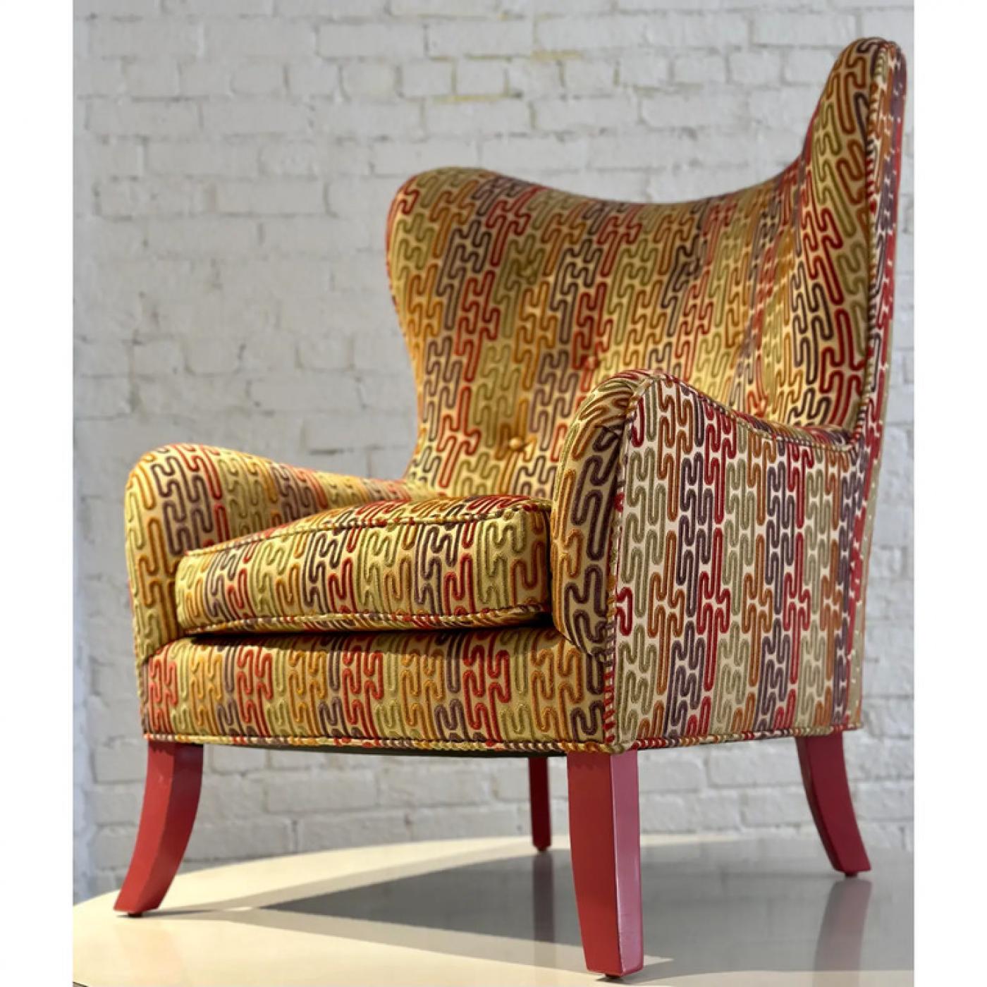 Christian Lacroix - Modern Christian Lacroix Designer Wingback Chair