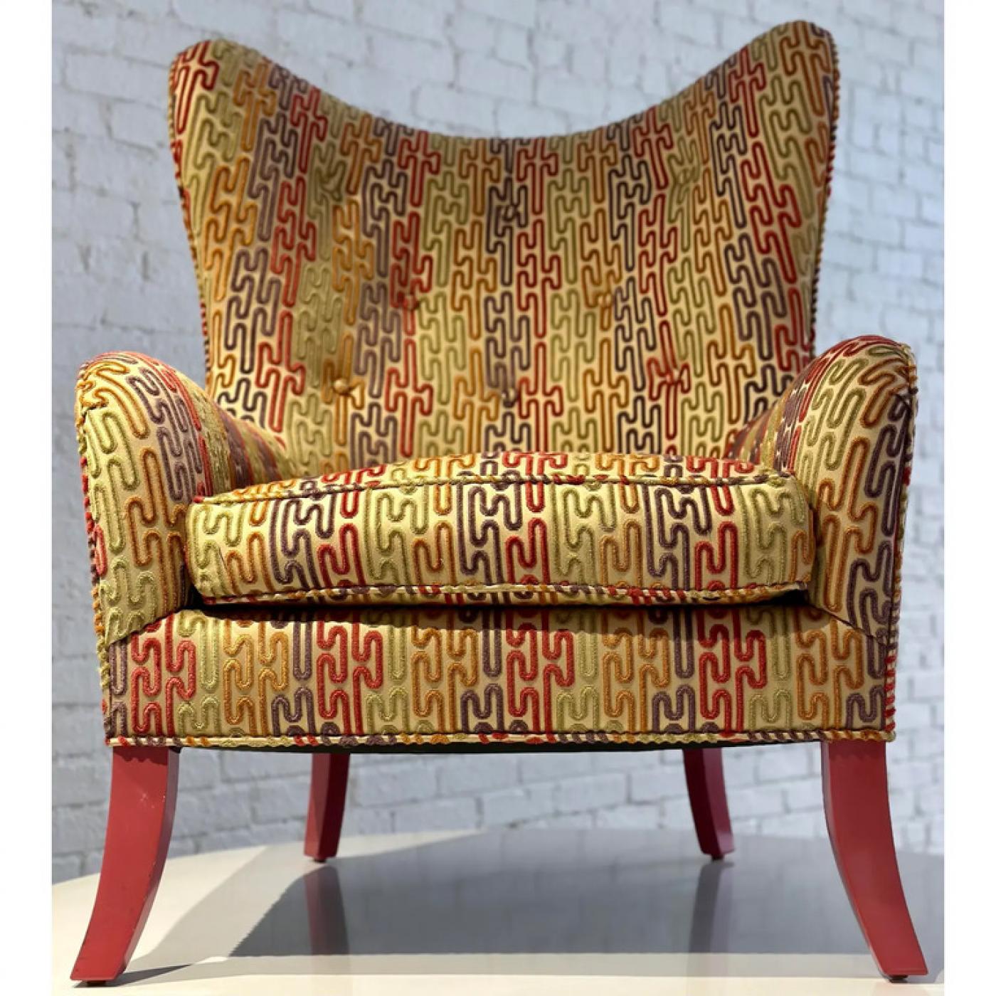 Christian Lacroix - Modern Christian Lacroix Designer Wingback Chair