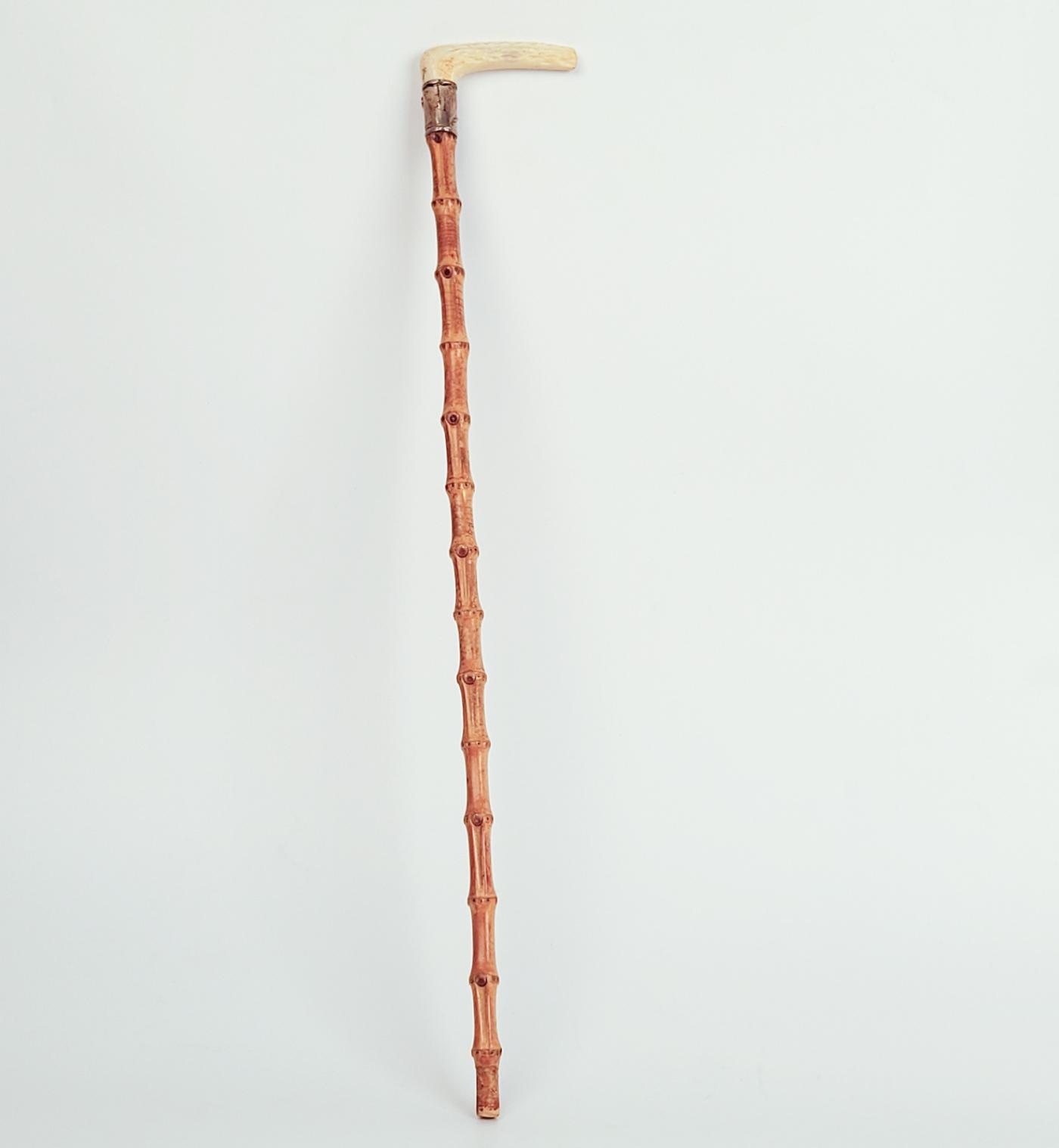 Circa 1900 Bone and Silver Bamboo Riding Crop, England