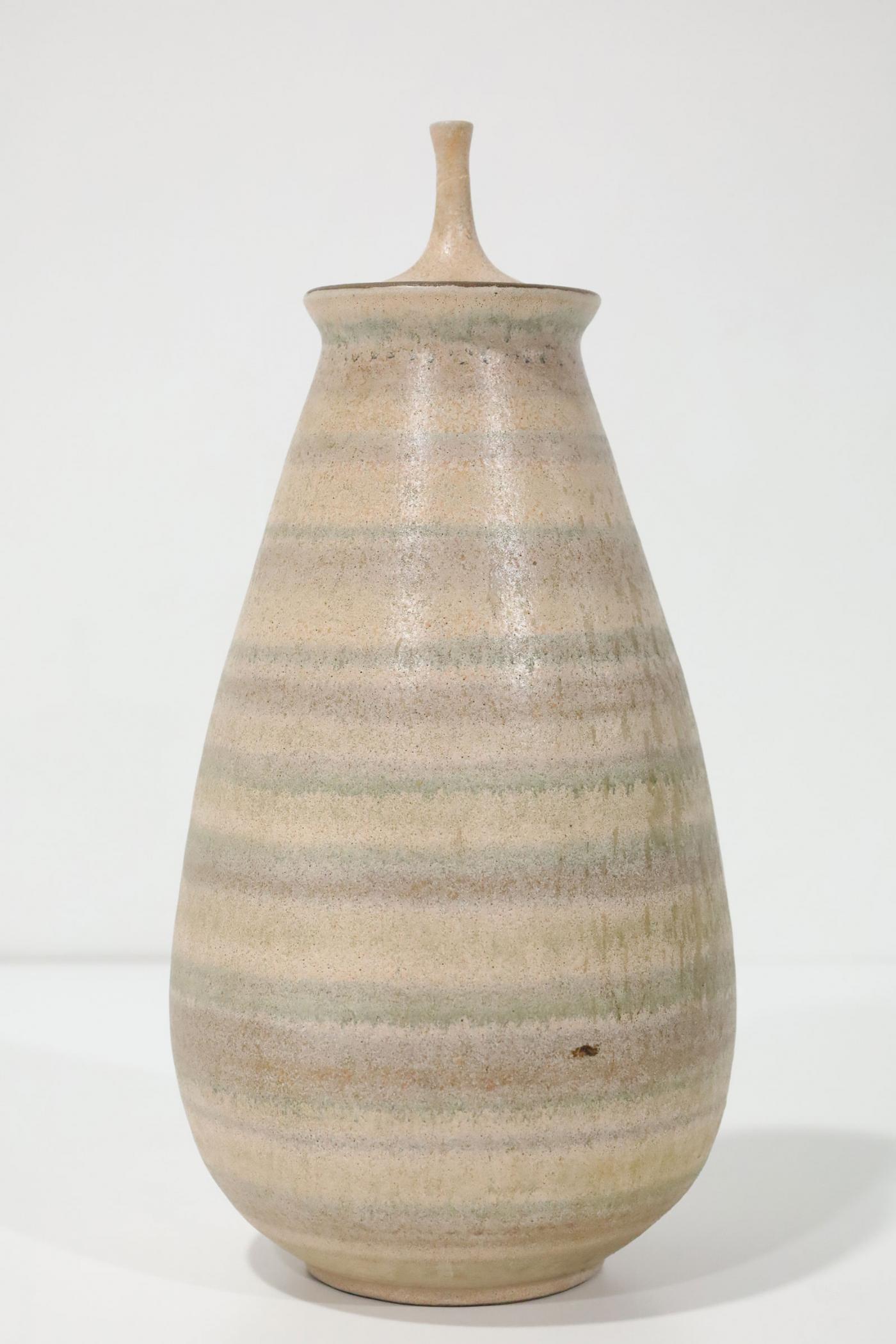 Clyde Burt - Clyde Burt Ceramic Vase with Lid
