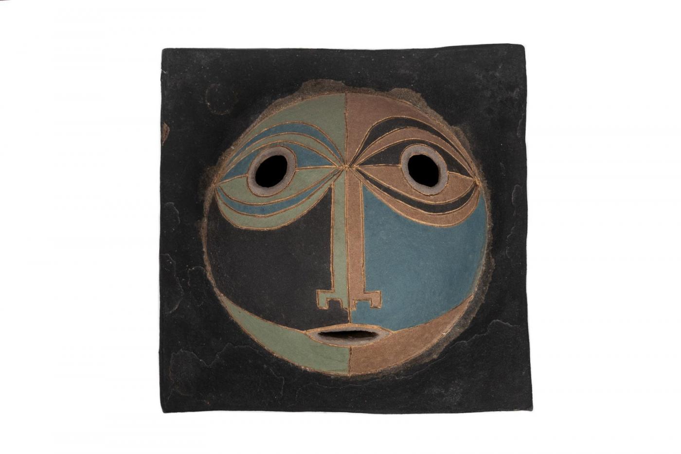 Clyde Burt - Clyde Burt Figural Ceramic Face on Plinth