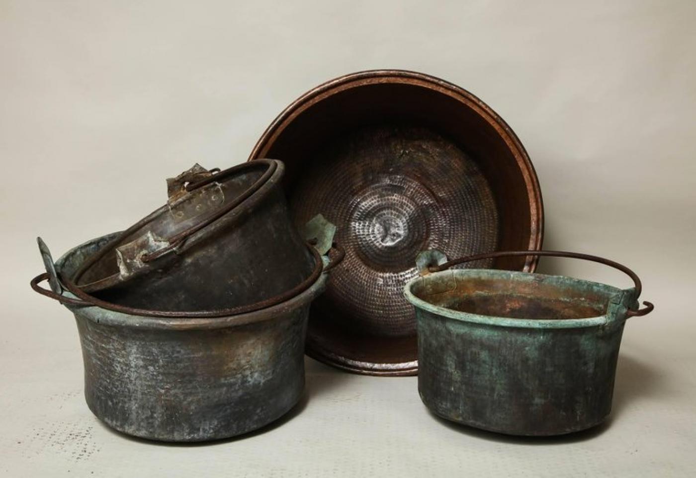 Collection of Copper Containers