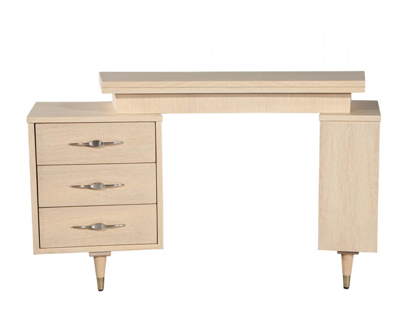 Contemporary Curved Writing Desk with Matching Desk Chair