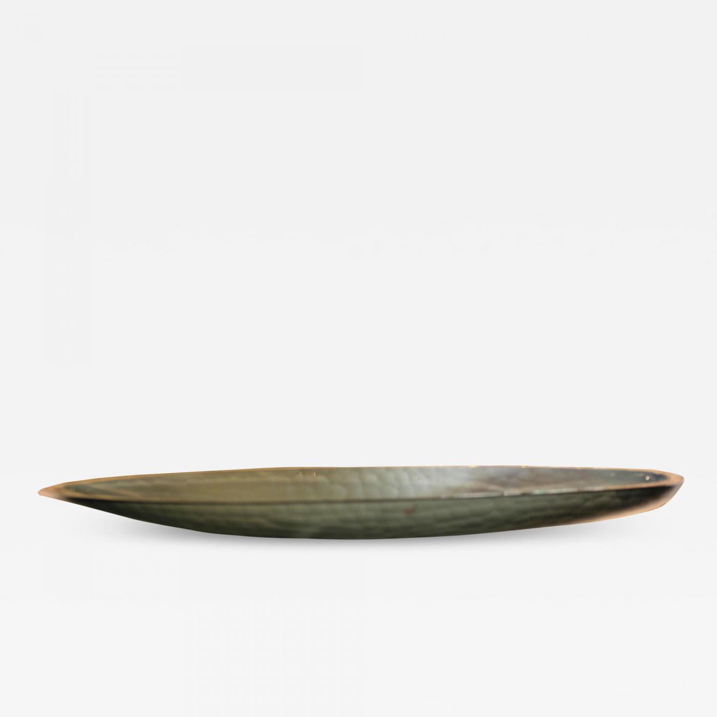 Contemporary Murano Glass Canoe Centerpiece