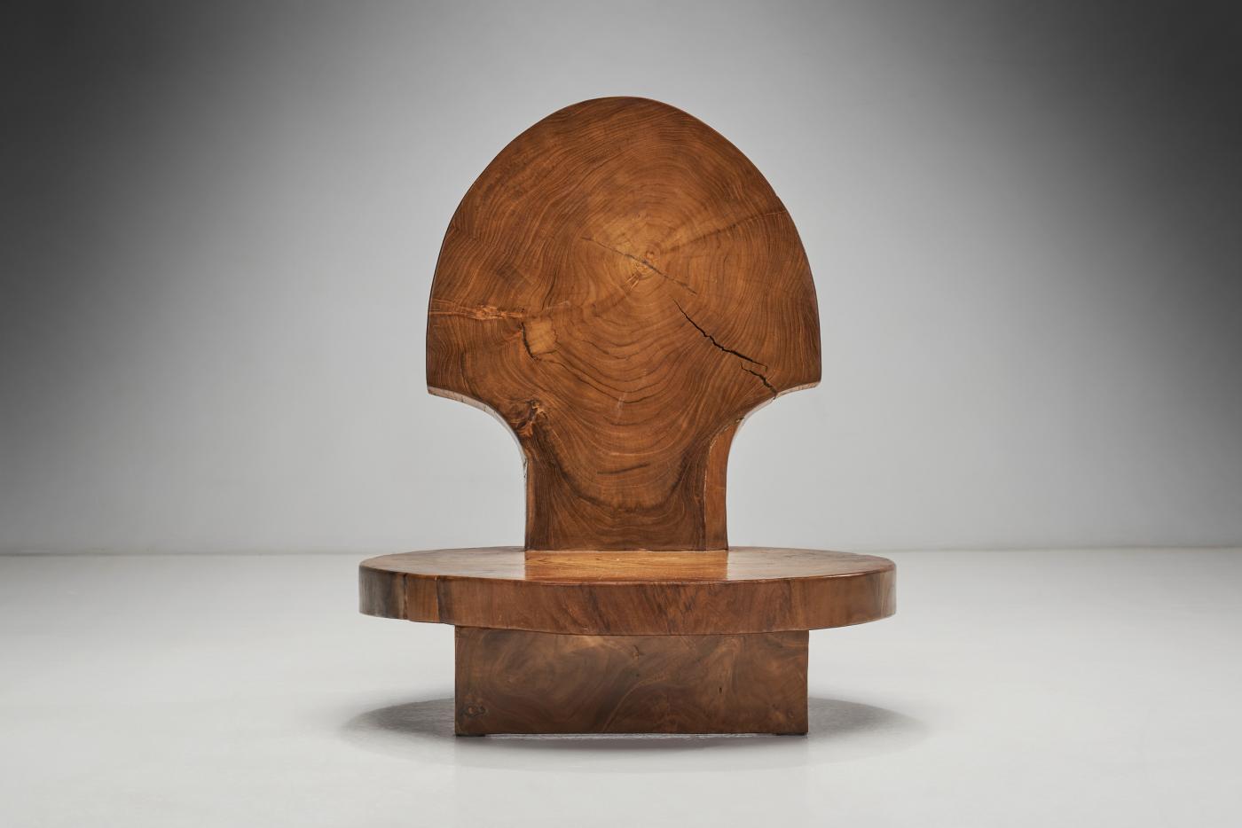 Contemporary Solid Wood Low Chairs, Asia 21st century