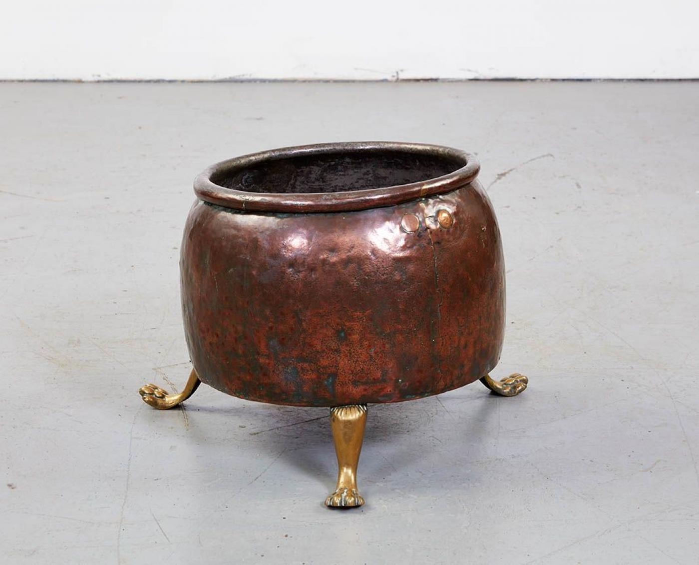 Copper Log Bin