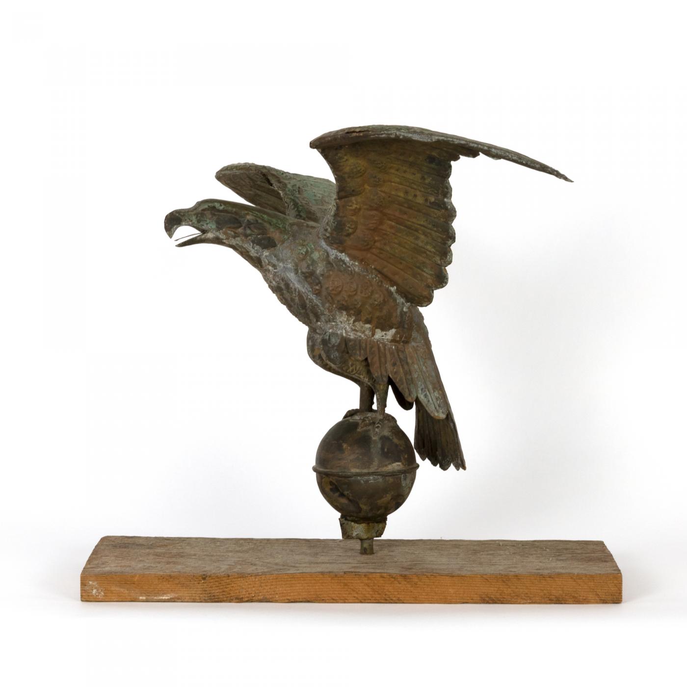 Harris & Co. - Copper Pilot House Eagle Weather Vane On Later Mount ...