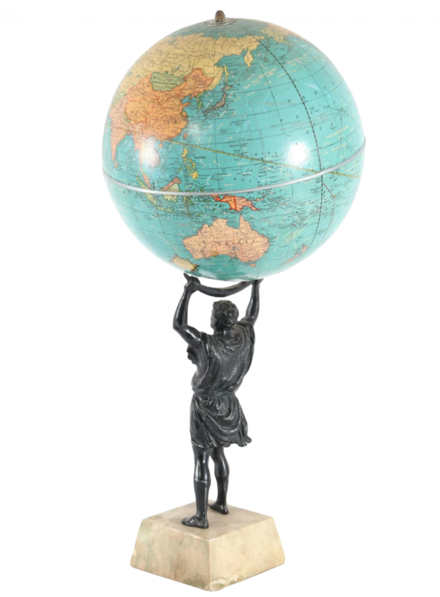 Cram's Universal Atlas Globe statue
