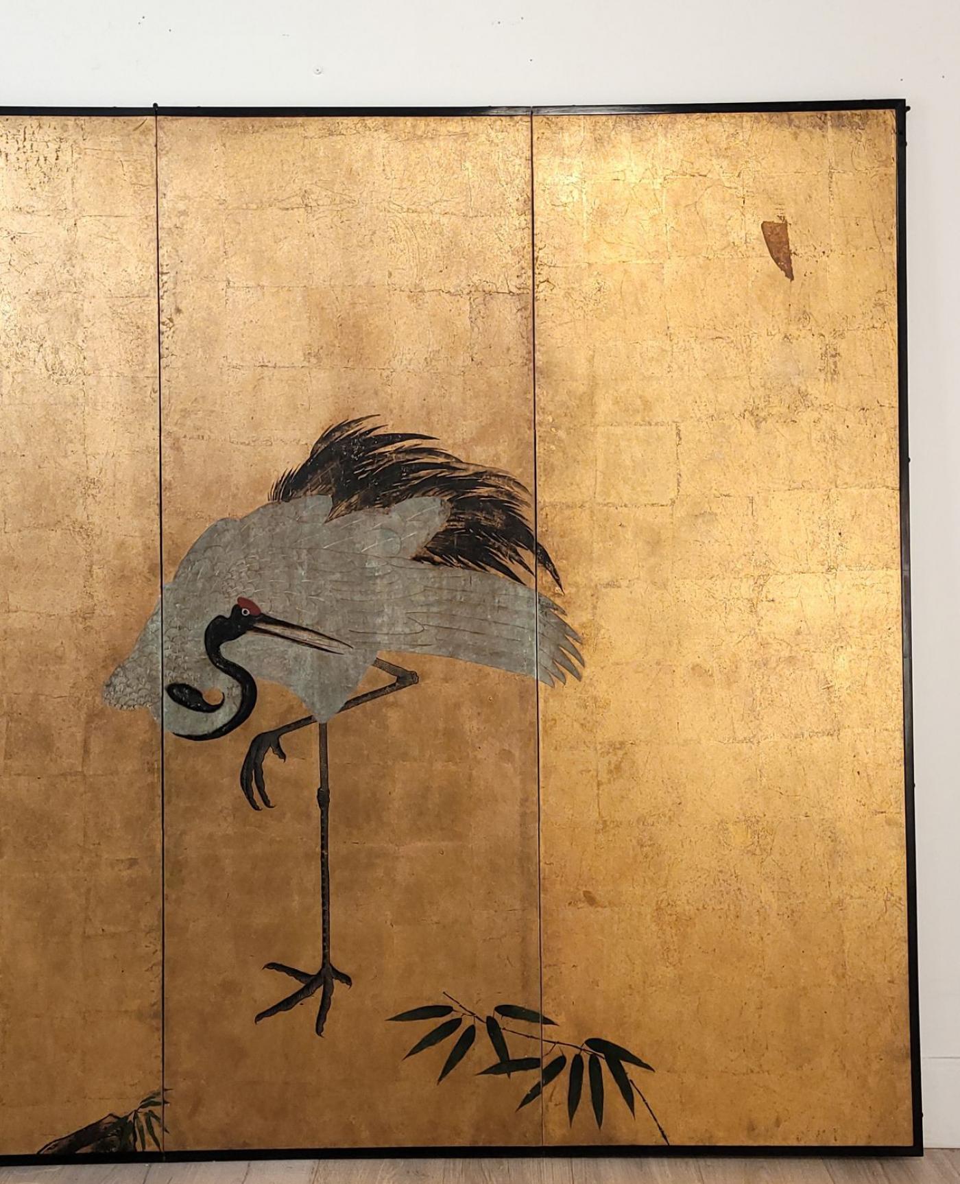 Crane Screen, Japan circa 19th century
