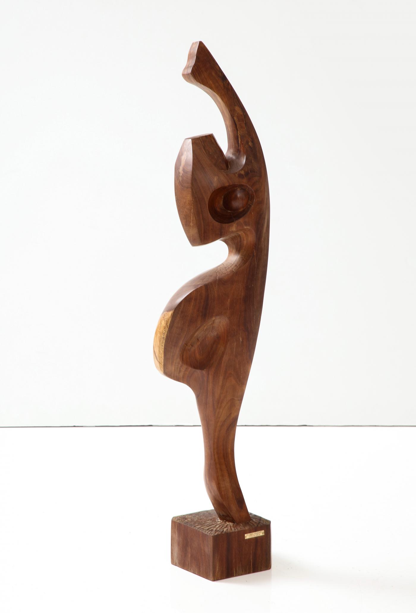 Cubist Wooden Sculpture by Ulises Jimenez Obregon