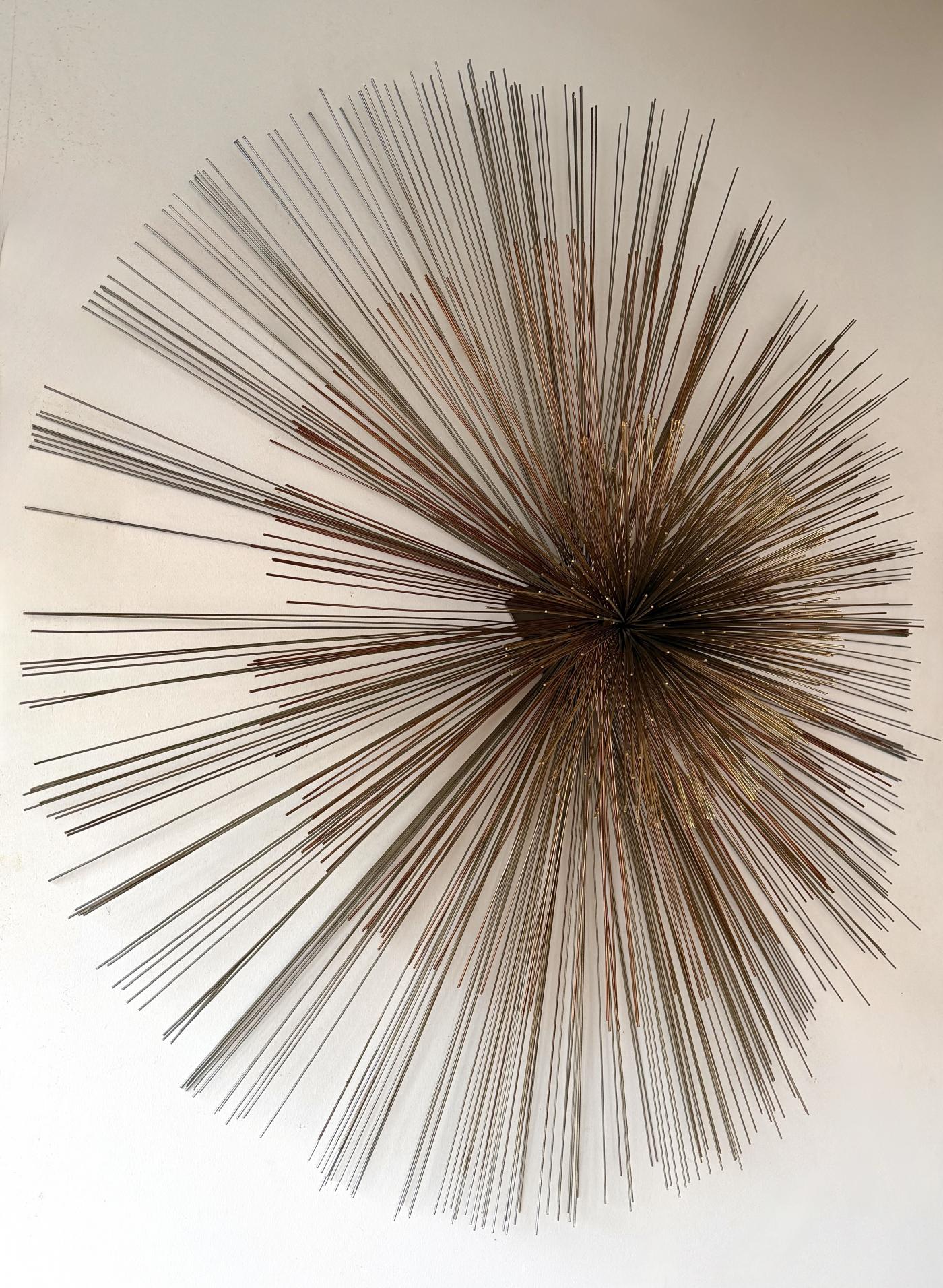 Curtis Jeré - Large Metal Brass Abstract Wall Sculpture by Curtis Jere ...