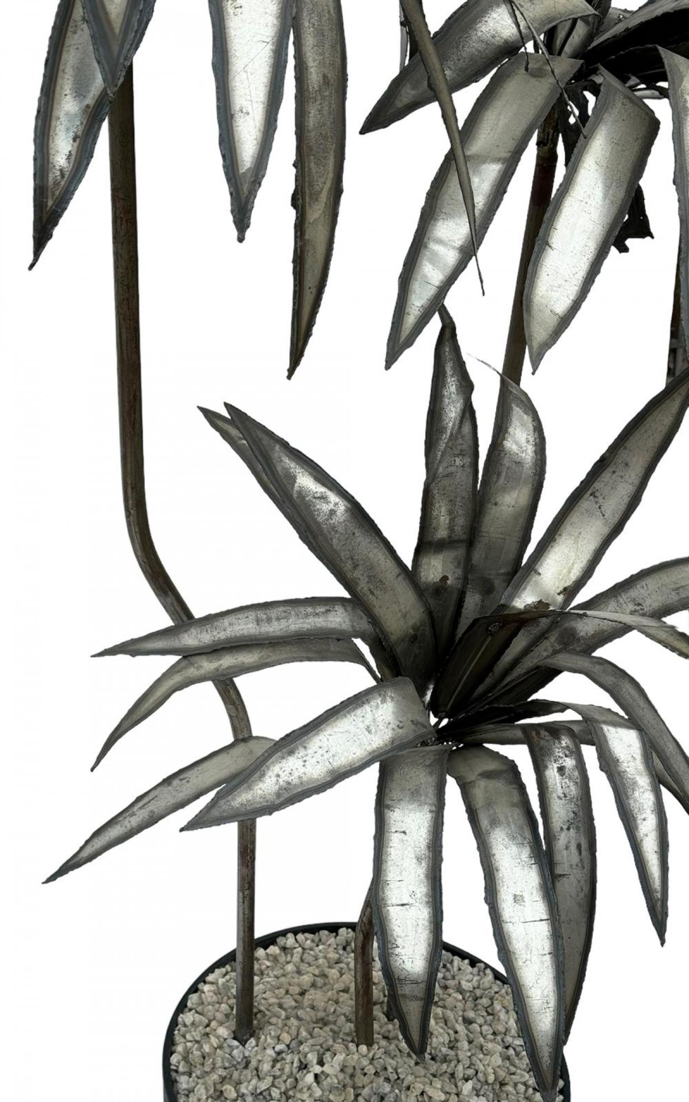 Curtis Jeré - Large Midcentury Modern Brutalist Decorative Palm Tree ...