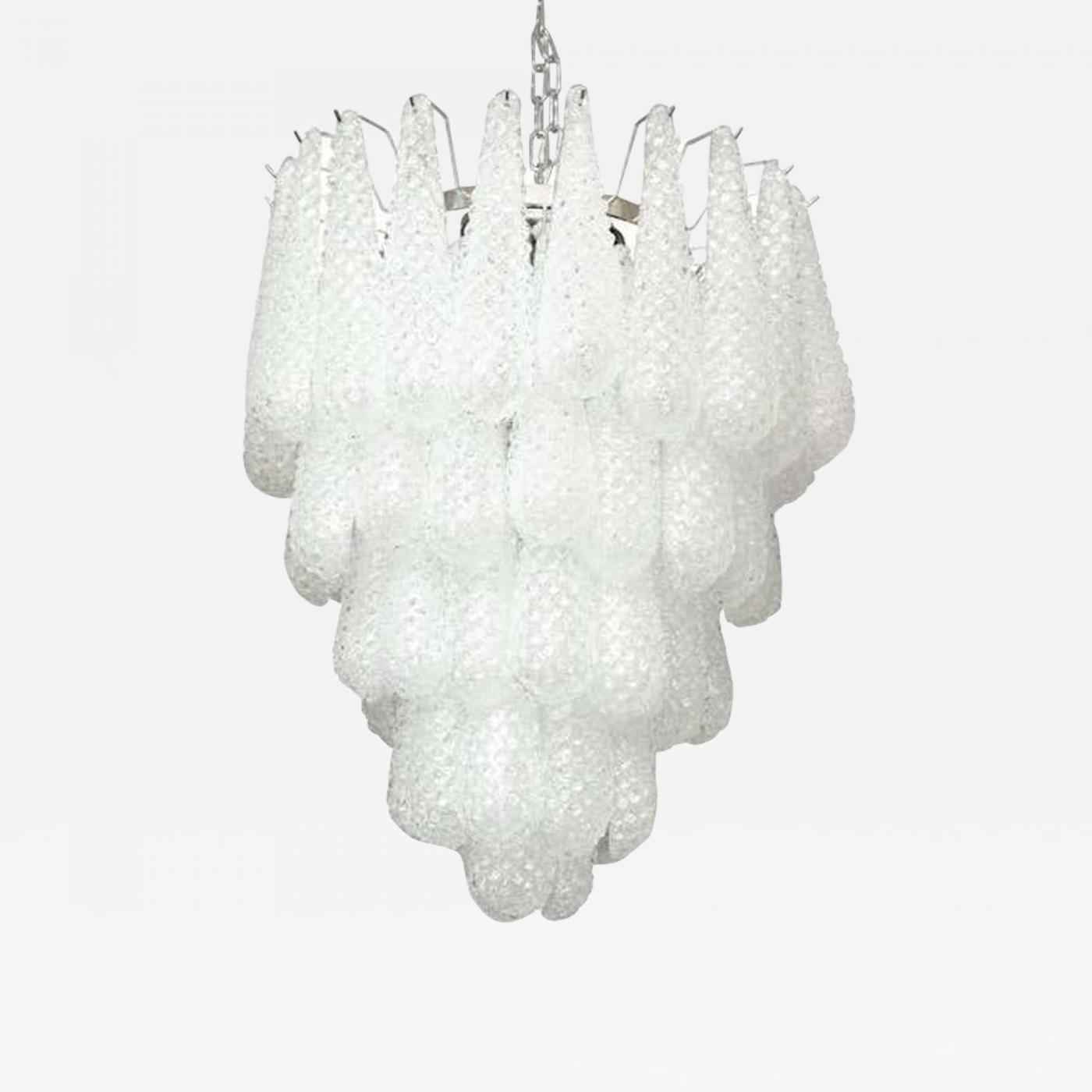 Custom Murano Honeycomb Glass Chandelier
