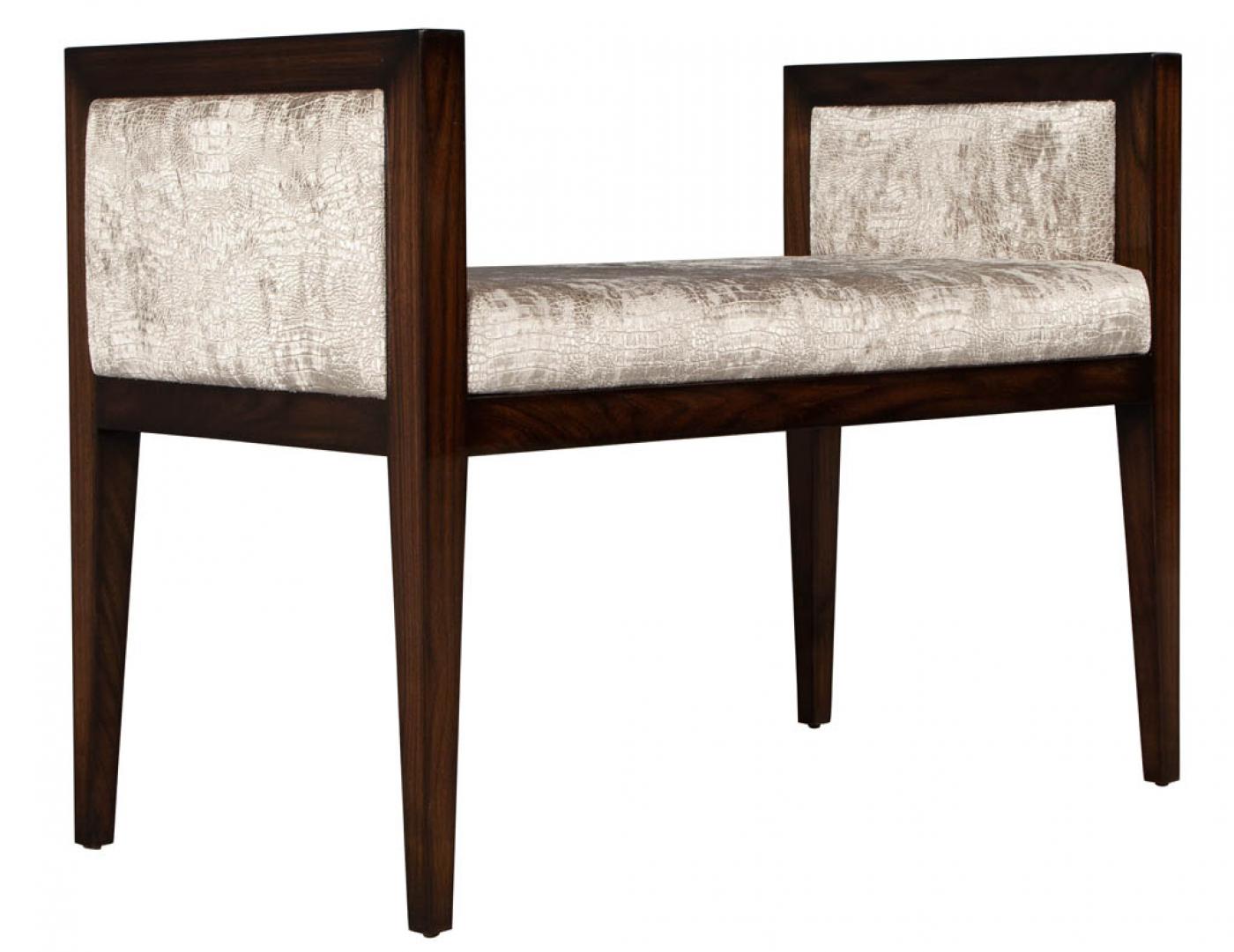 Custom Solid Walnut Bench Hall Seat