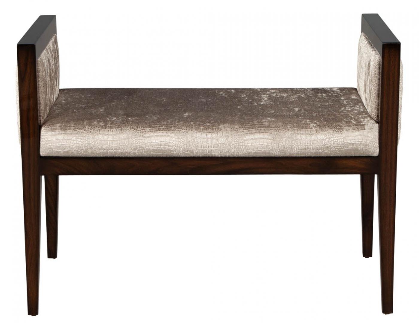 Custom Solid Walnut Bench Hall Seat