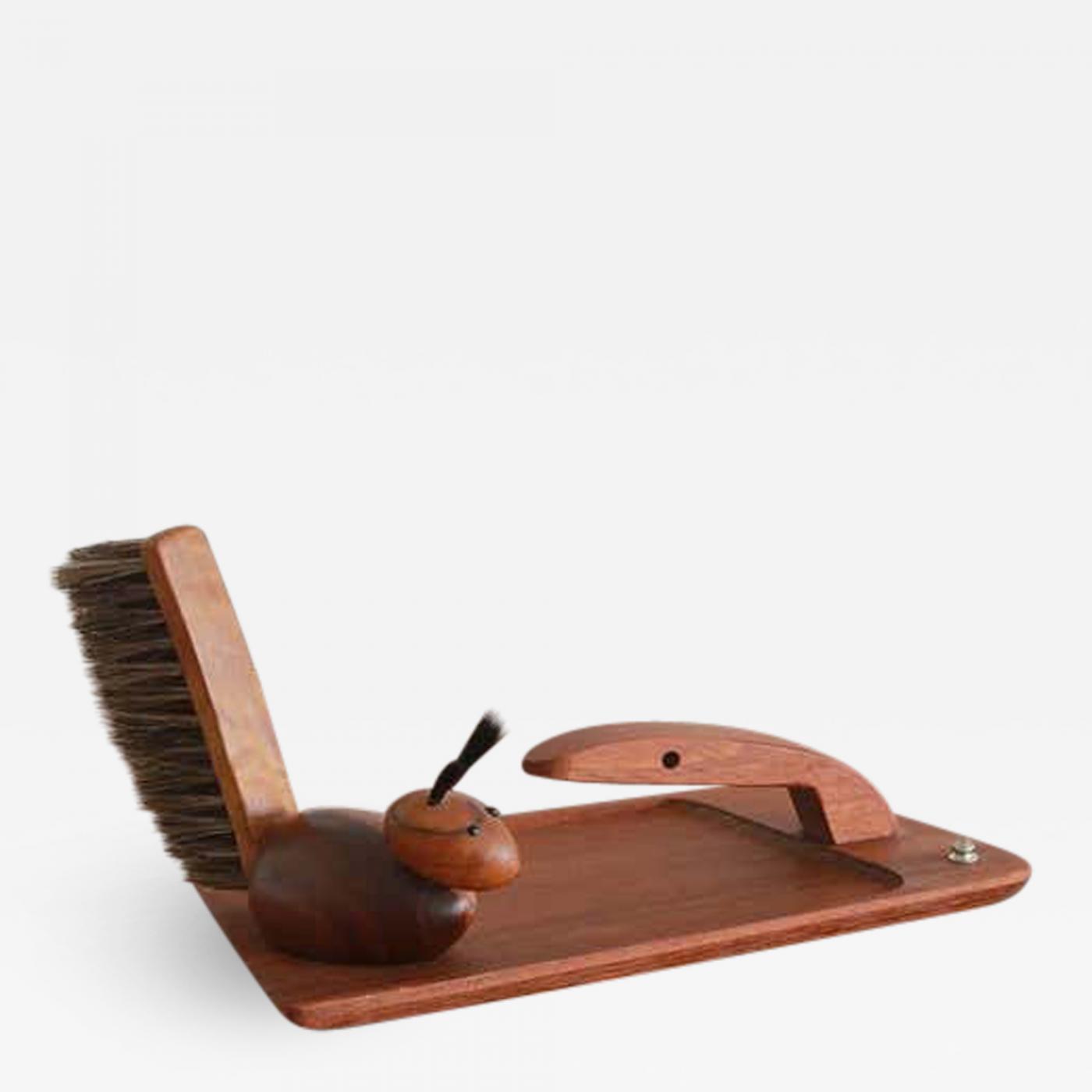 DANISH SQUIRREL BRUSH AND TRAY