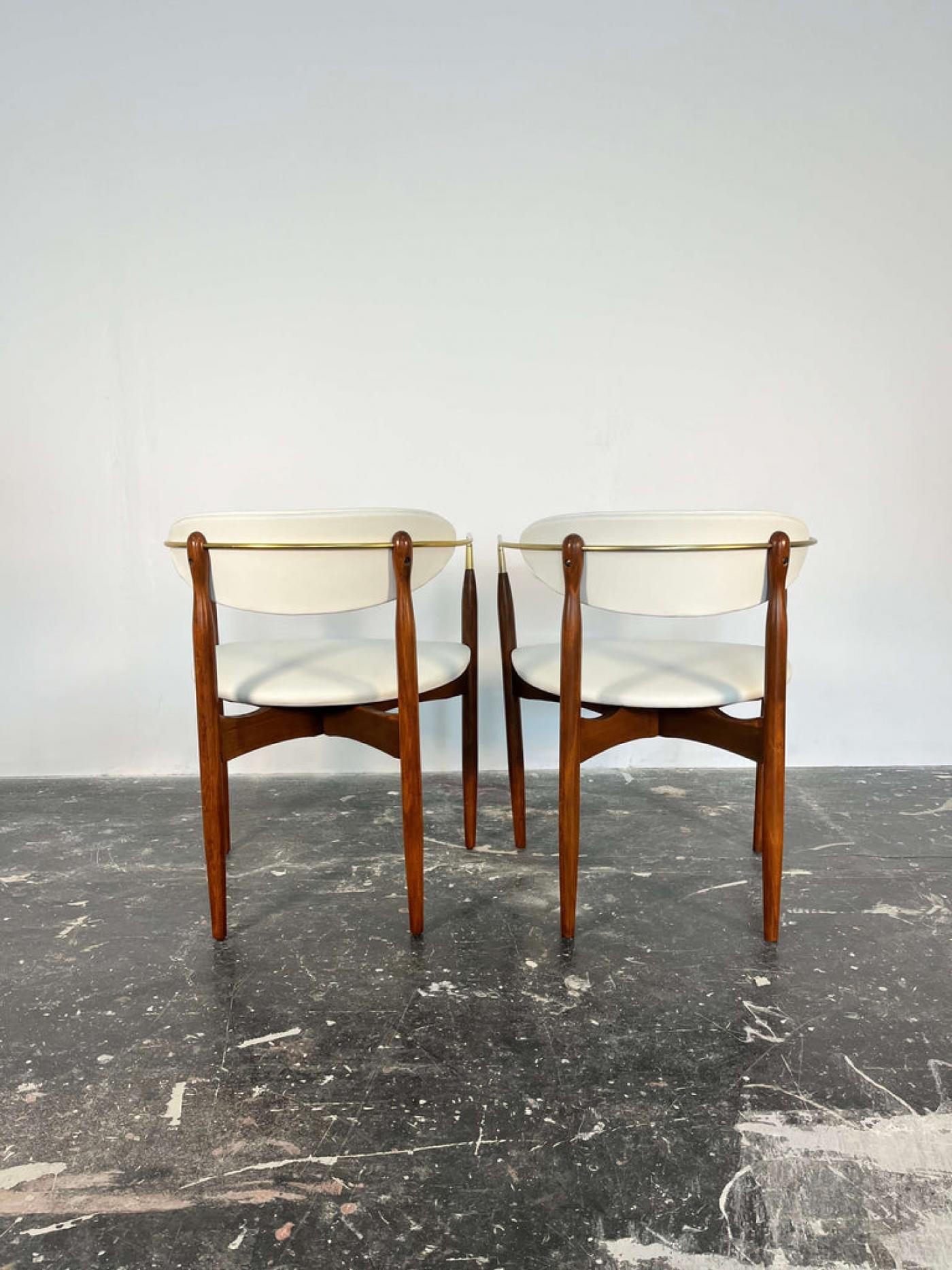 Dan Johnson - Dan Johnson for Selig Viscount Chairs in Leather Set of 4