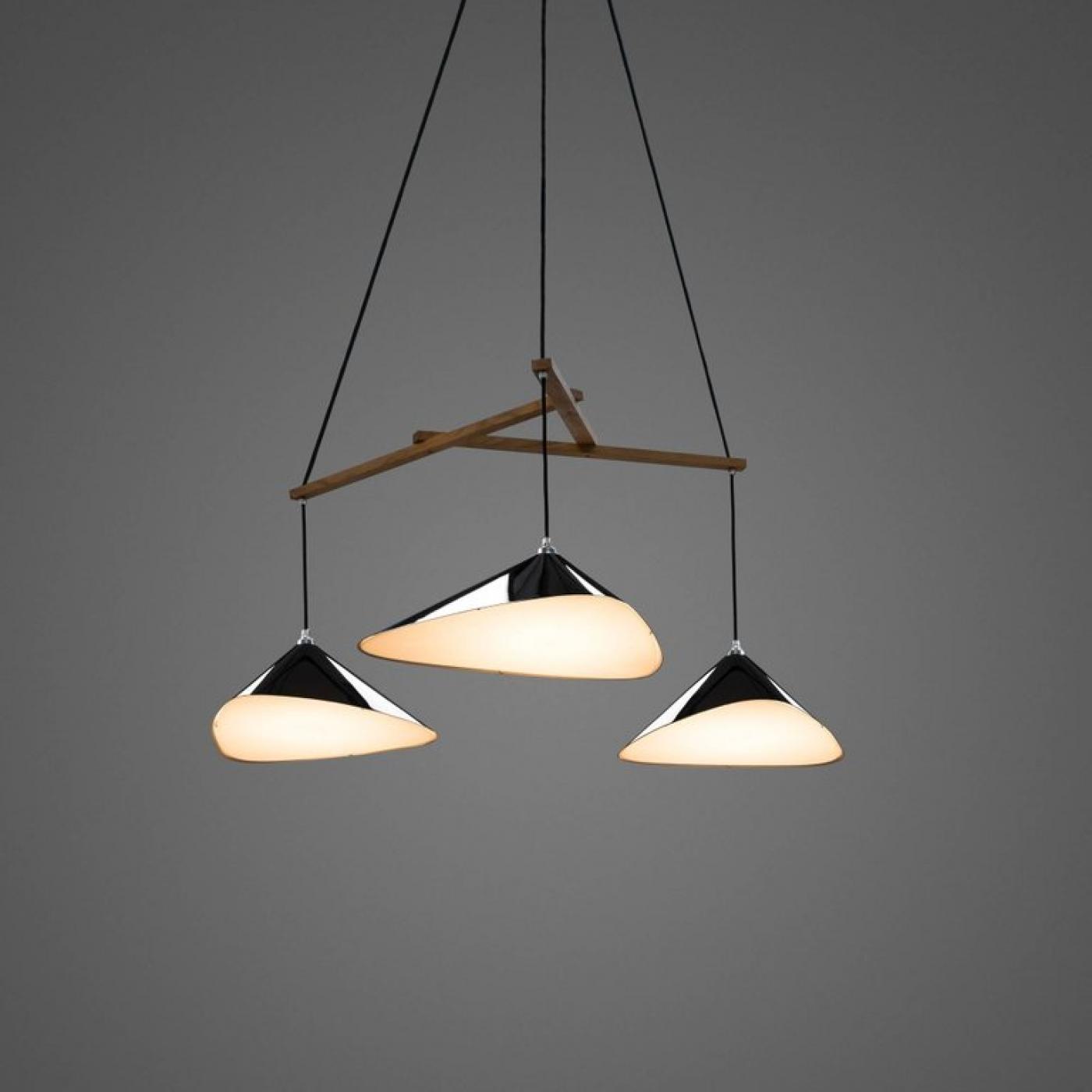 Daniel Becker - Large Daniel Becker 'Emily' Three-Shade Chandelier