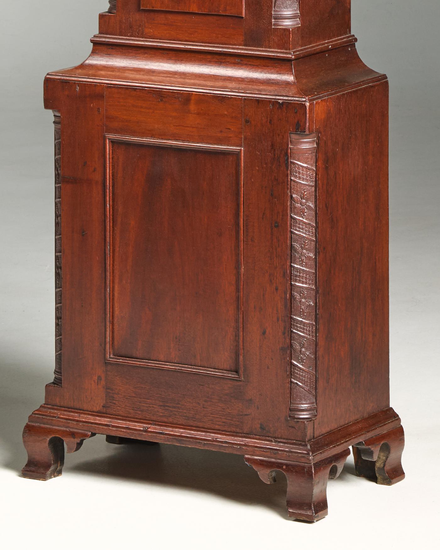 Daniel Rose - Tall Clock with Chippendale Carving
