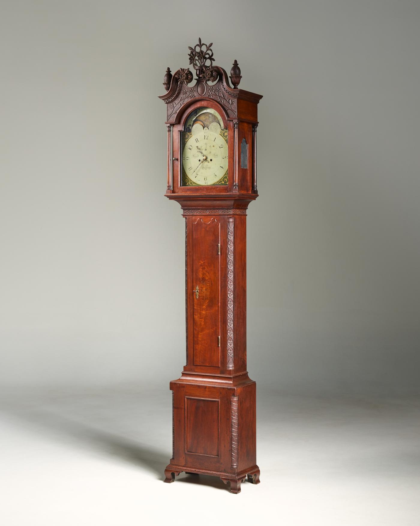 Daniel Rose - Tall Clock with Chippendale Carving