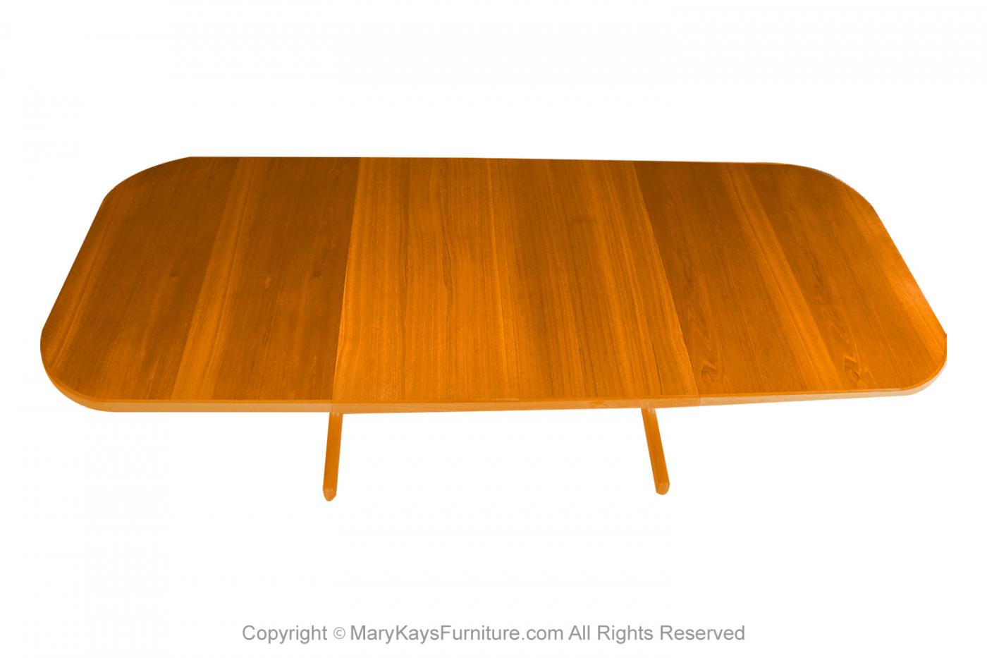 Danish Mid Century Teak Expandable Dining Table