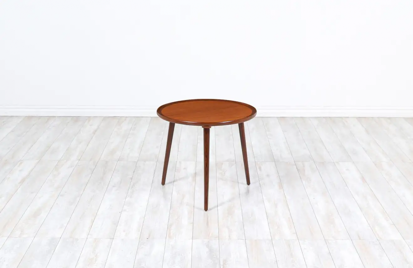 Danish Modern Teak Tripod Side Table