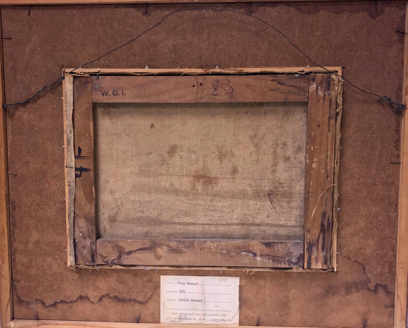 David Messer - David Messer 1912 -1998 Oil on Canvas Two Women Signed ...