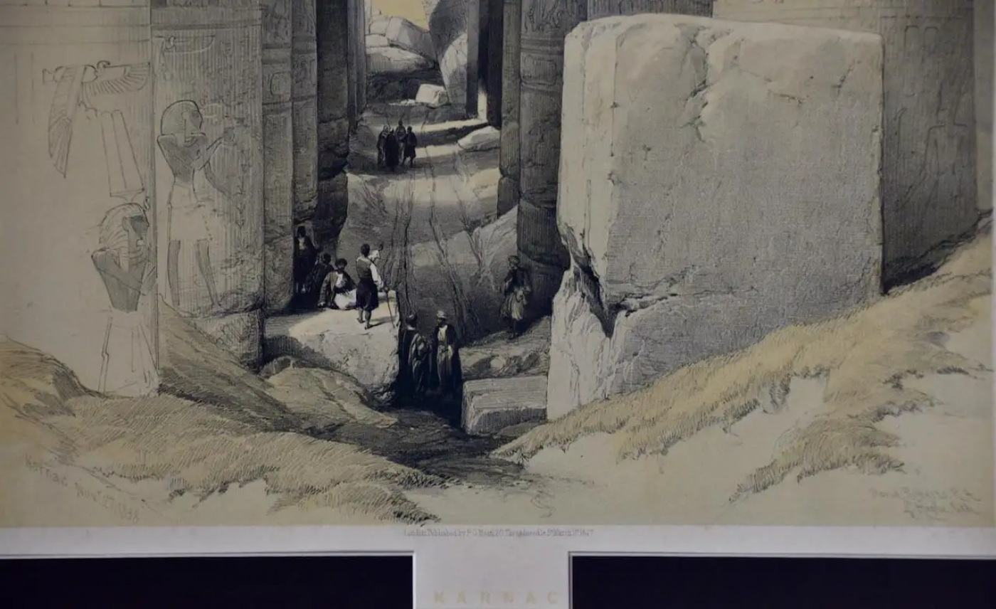 David Roberts - Karnac, The Hall of Columns: David Roberts' 19th C ...