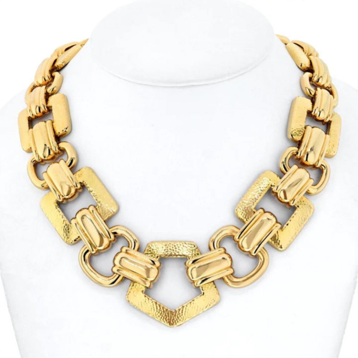 David Webb - DAVID WEBB 18K YELLOW GOLD LARGE OPEN LINK ANCIENT WORLD ...