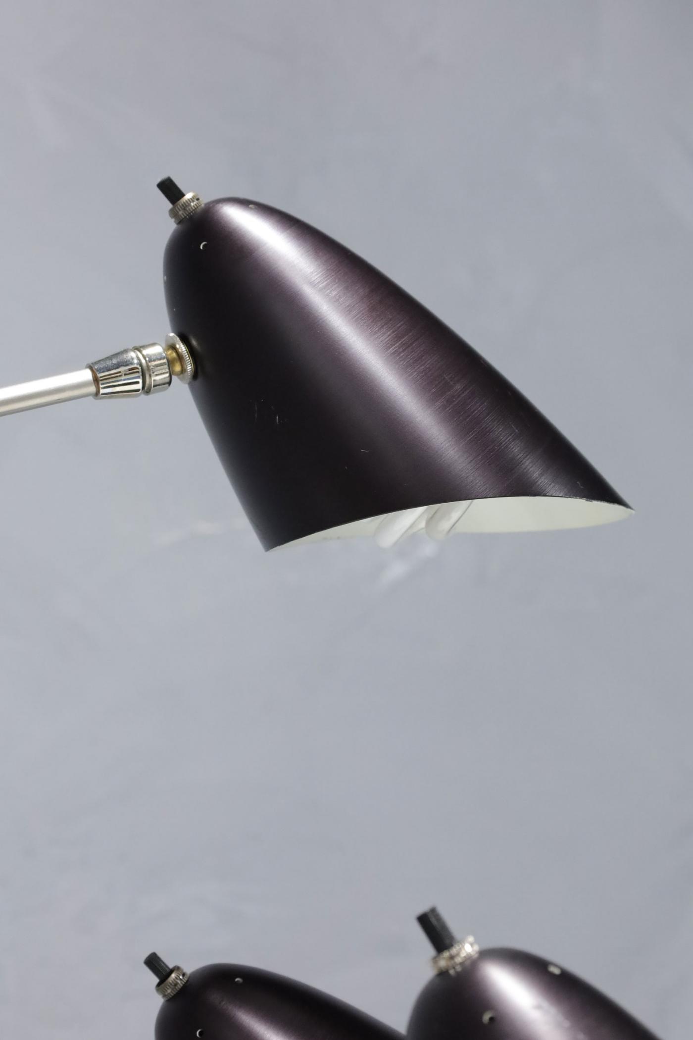 David Weeks - David Weeks Three Arm Floor Lamp, Tripod Model 303