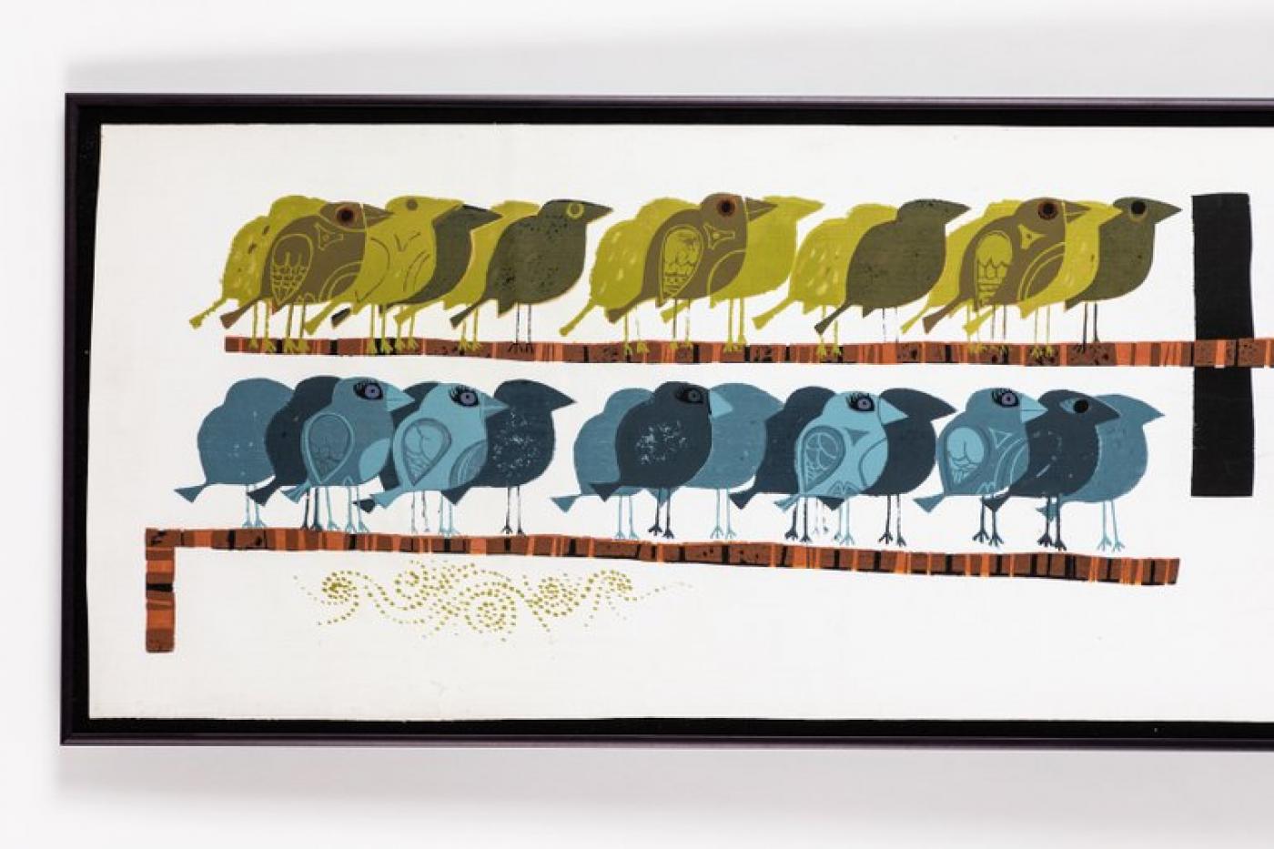 David Weidman - Large 1960s 'Family of Birds' Signed Handcrafted ...