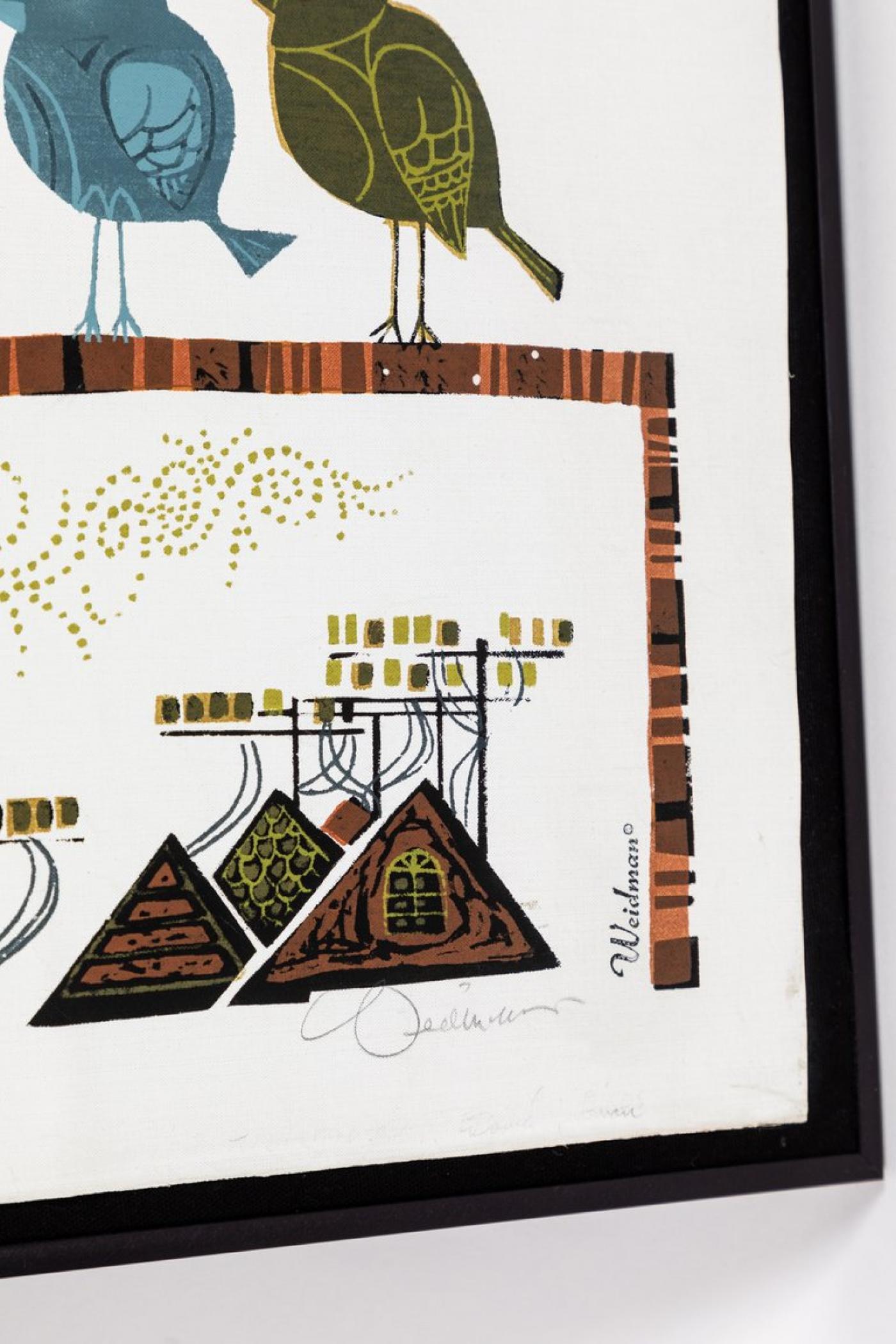 David Weidman - Large 1960s 'Family of Birds' Signed Handcrafted ...