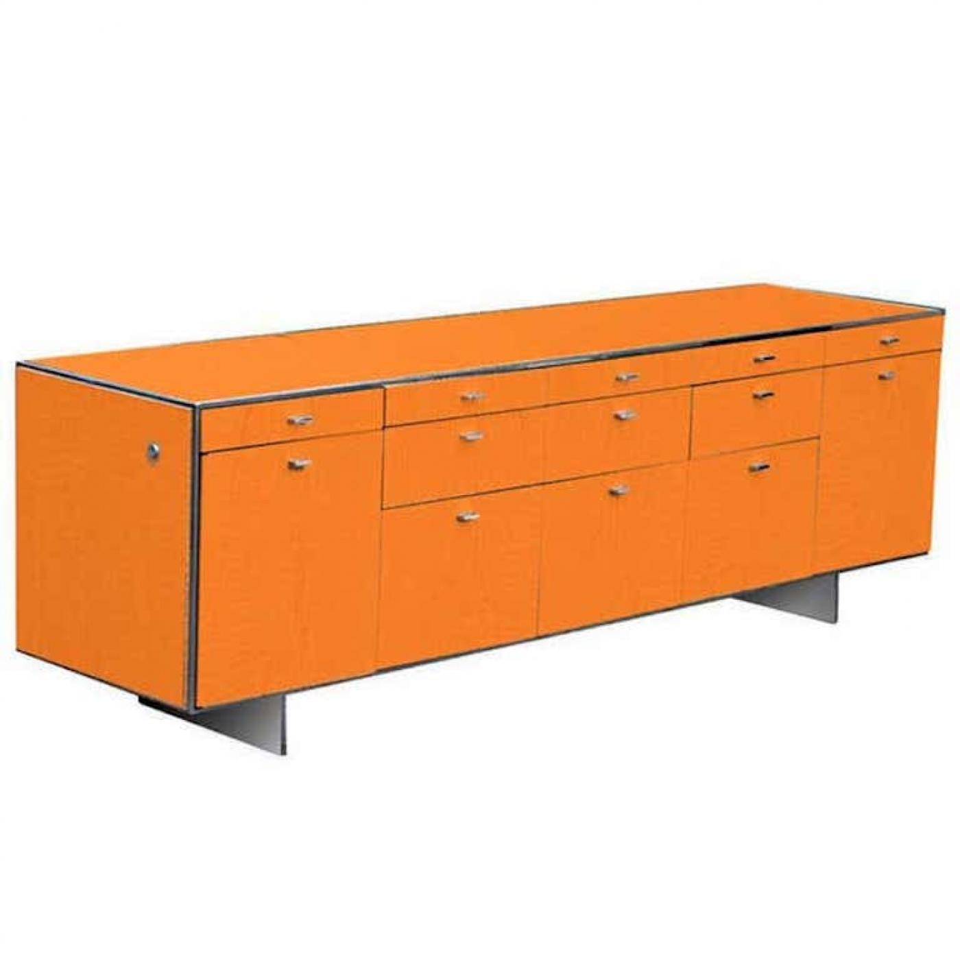 Davis Allen - 5ft Davis Allen Oak Stainless Credenza