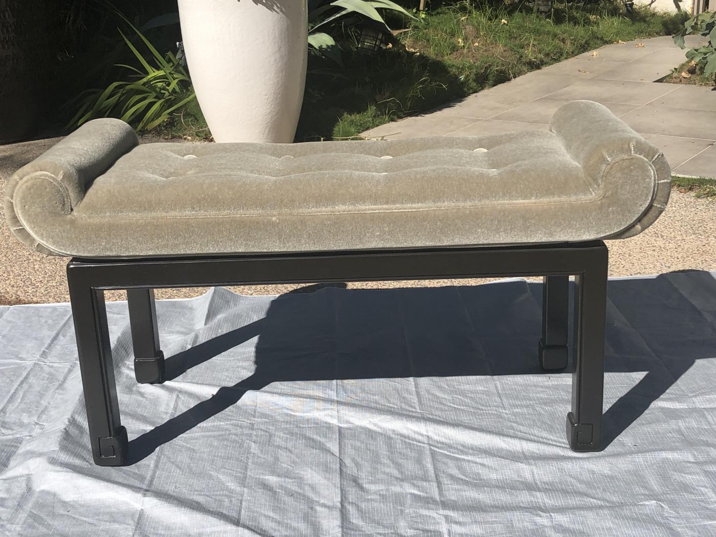 James Mont - James Mont style upholstered bench
