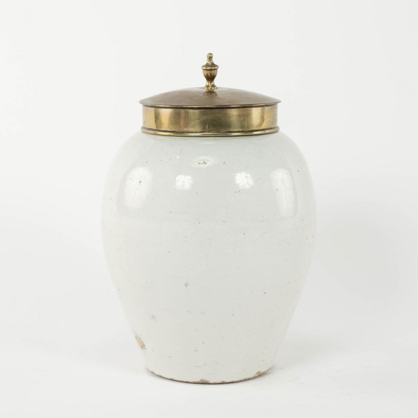 Delft Blue and White "Rappe" Tobacco Jar