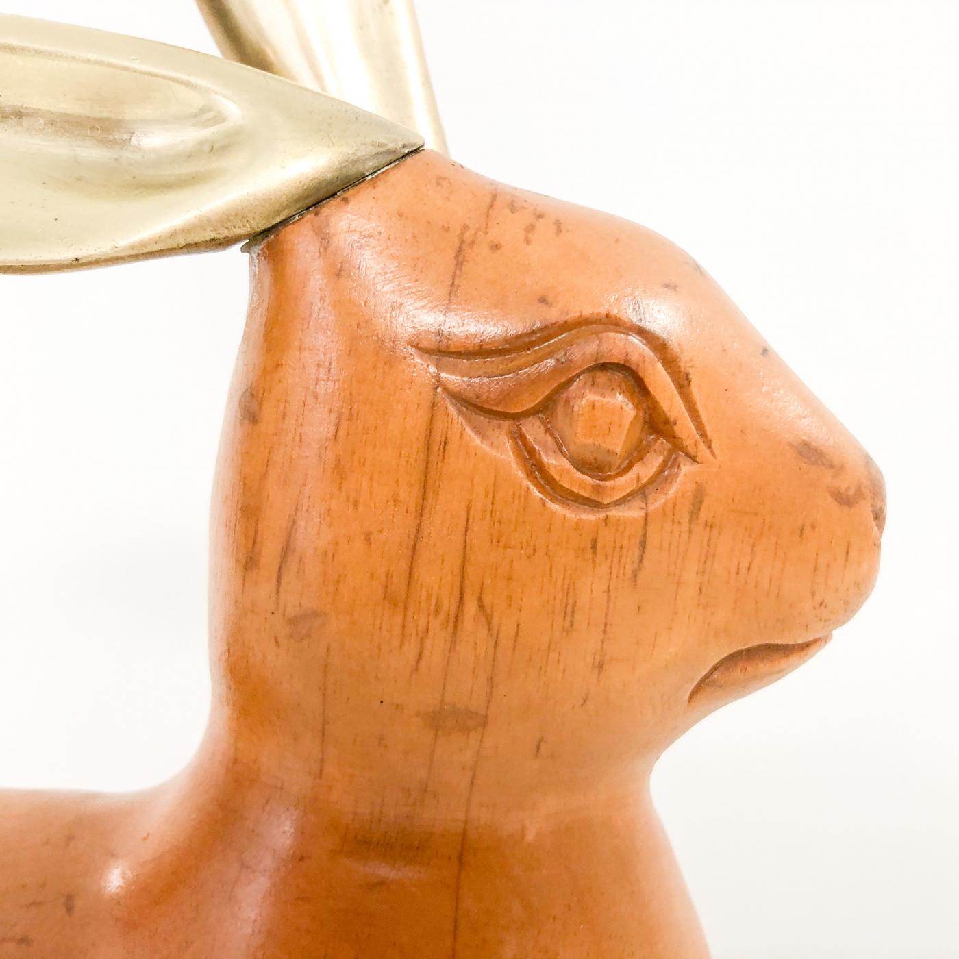Dolbi Cashier - Brass and Maple Rabbit by Dolbi Cashier circa 1987
