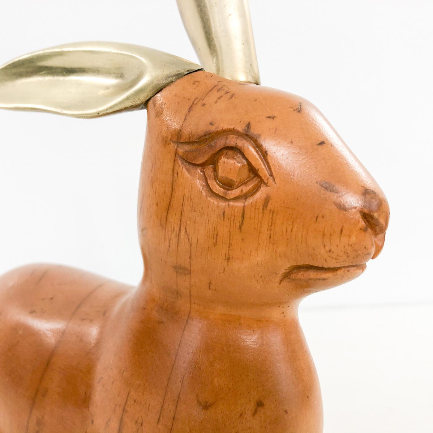 Dolbi Cashier - Brass and Maple Rabbit by Dolbi Cashier circa 1987