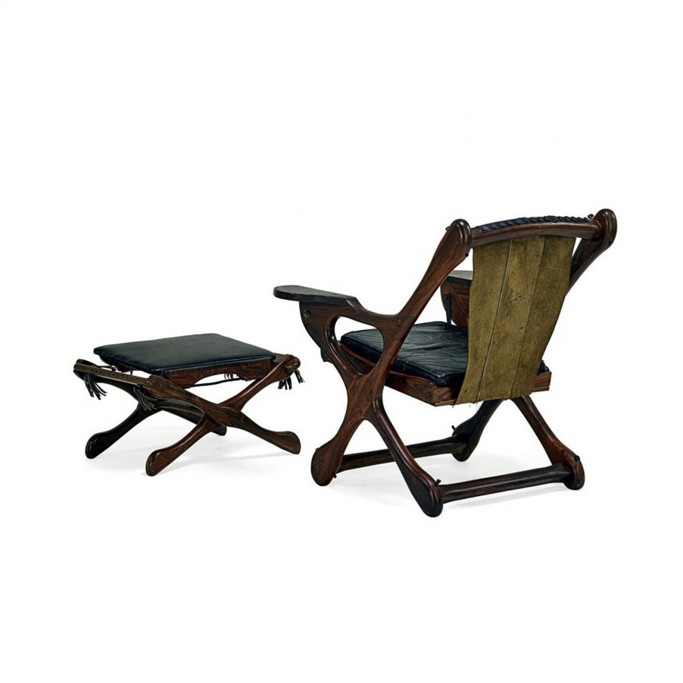 Don Shoemaker - Rosewood Lounge Chair and Ottoman Don Shoemaker