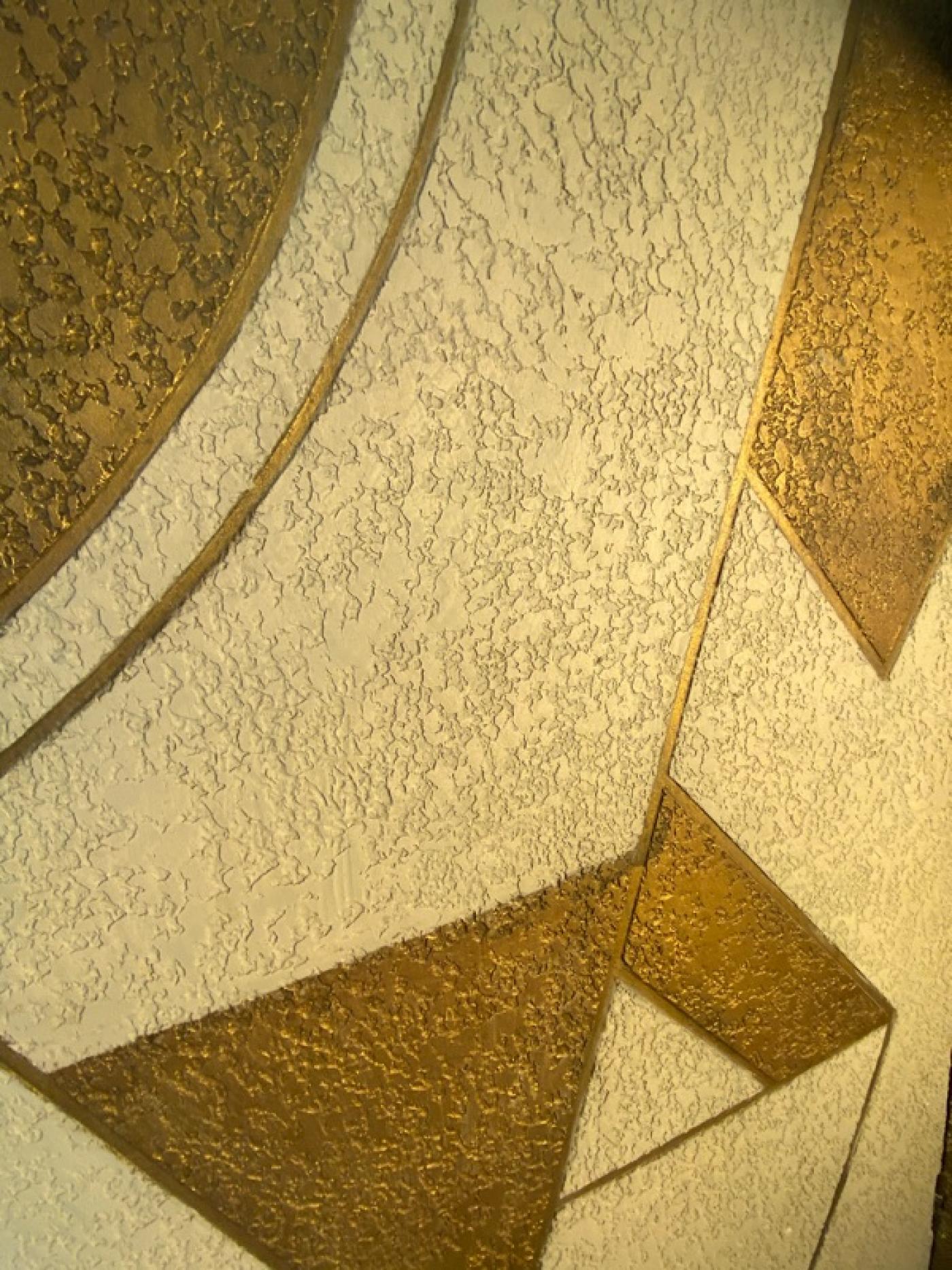 Donald Deskey - ART DECO GEOMETRIC DESIGN THREE PANEL ROOM SCREEN IN ...