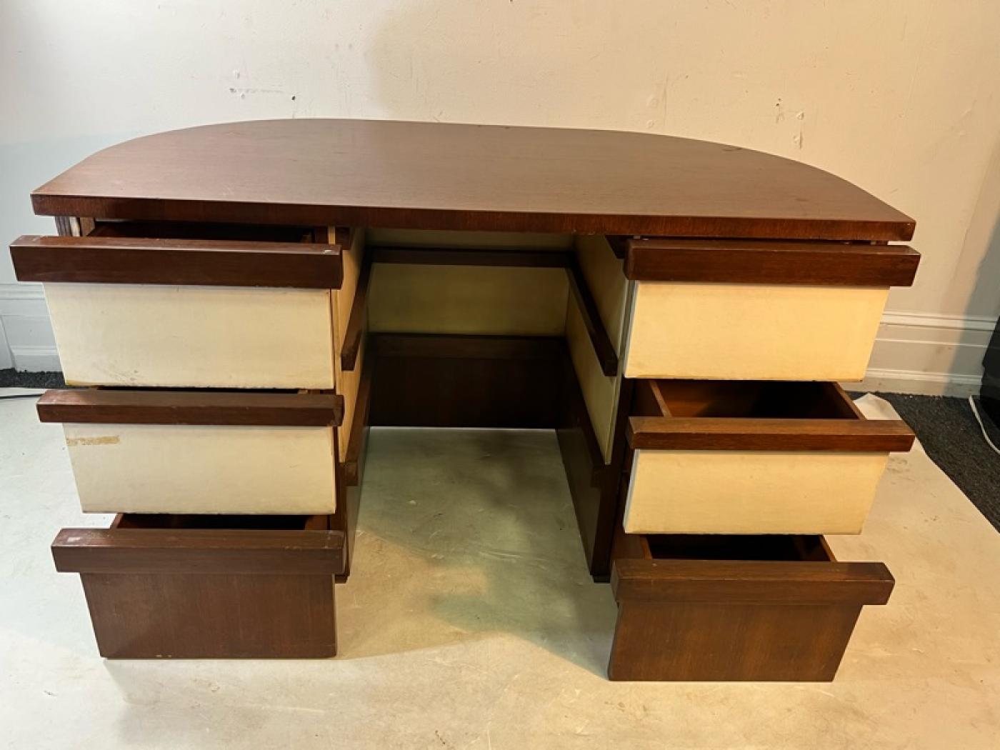 Donald Deskey - ICONIC ART DECO DESK DESIGNED BY DONALD DESKEY FOR ...