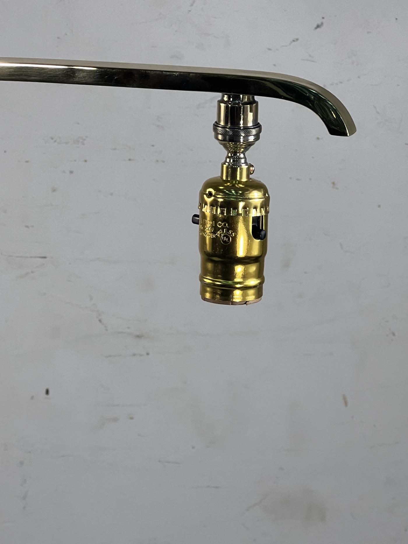 Donald Deskey - MODERNIST ART DECO BRASS FLOOR LAMP BY DONALD DESKEY