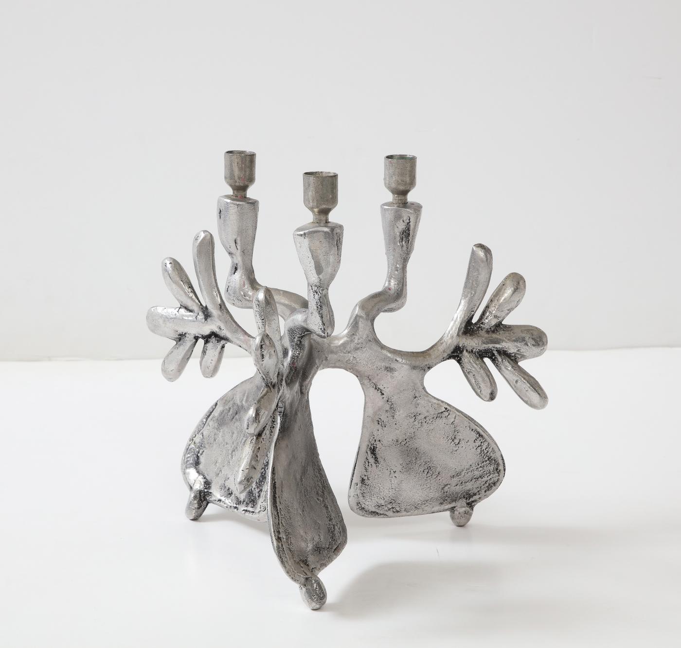 Donald Drumm - 1970's Don Drumm Aluminum Modern Candle Holder