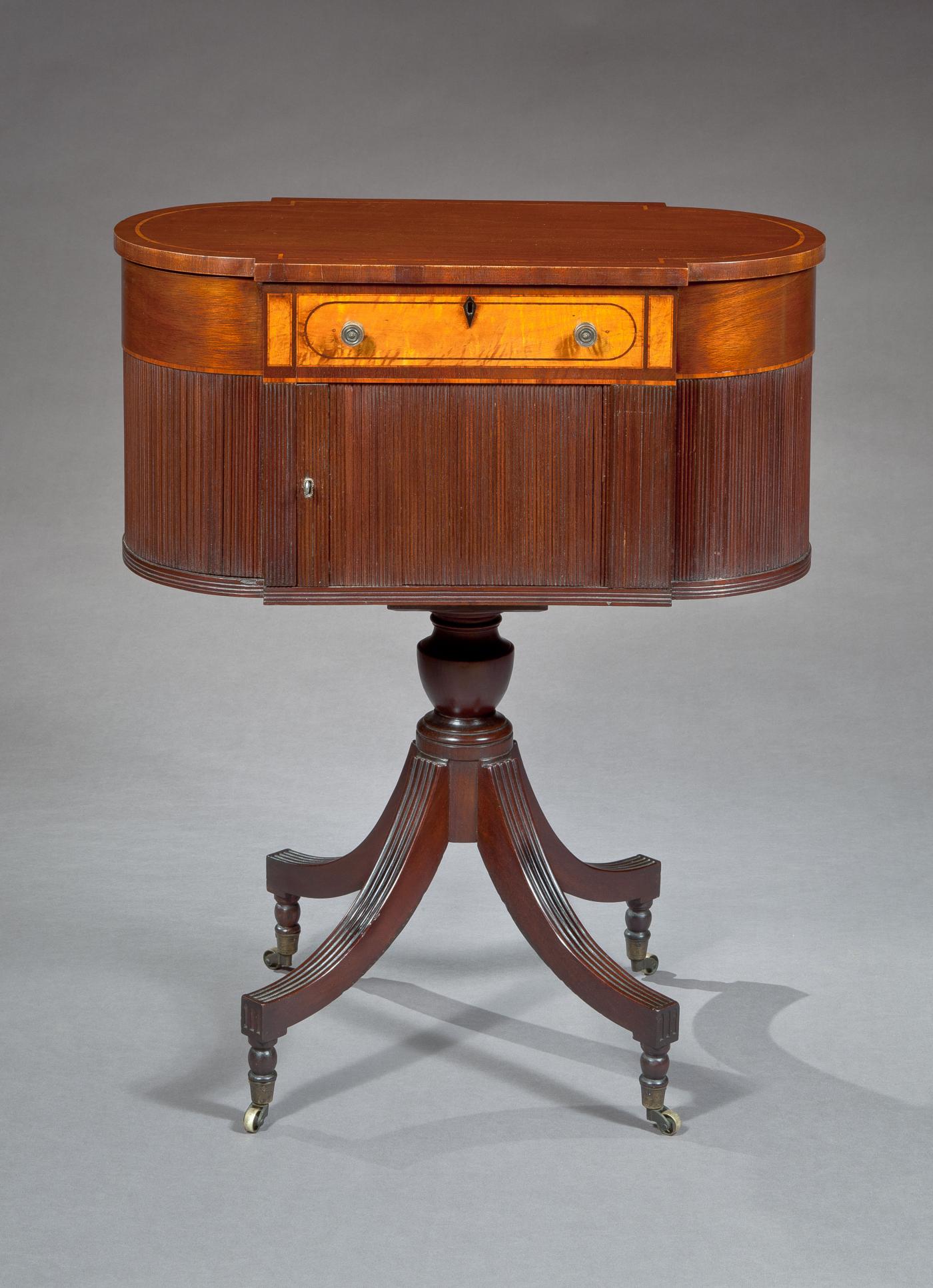 Duncan Phyfe - TAMBOUR BASE WORK TABLE