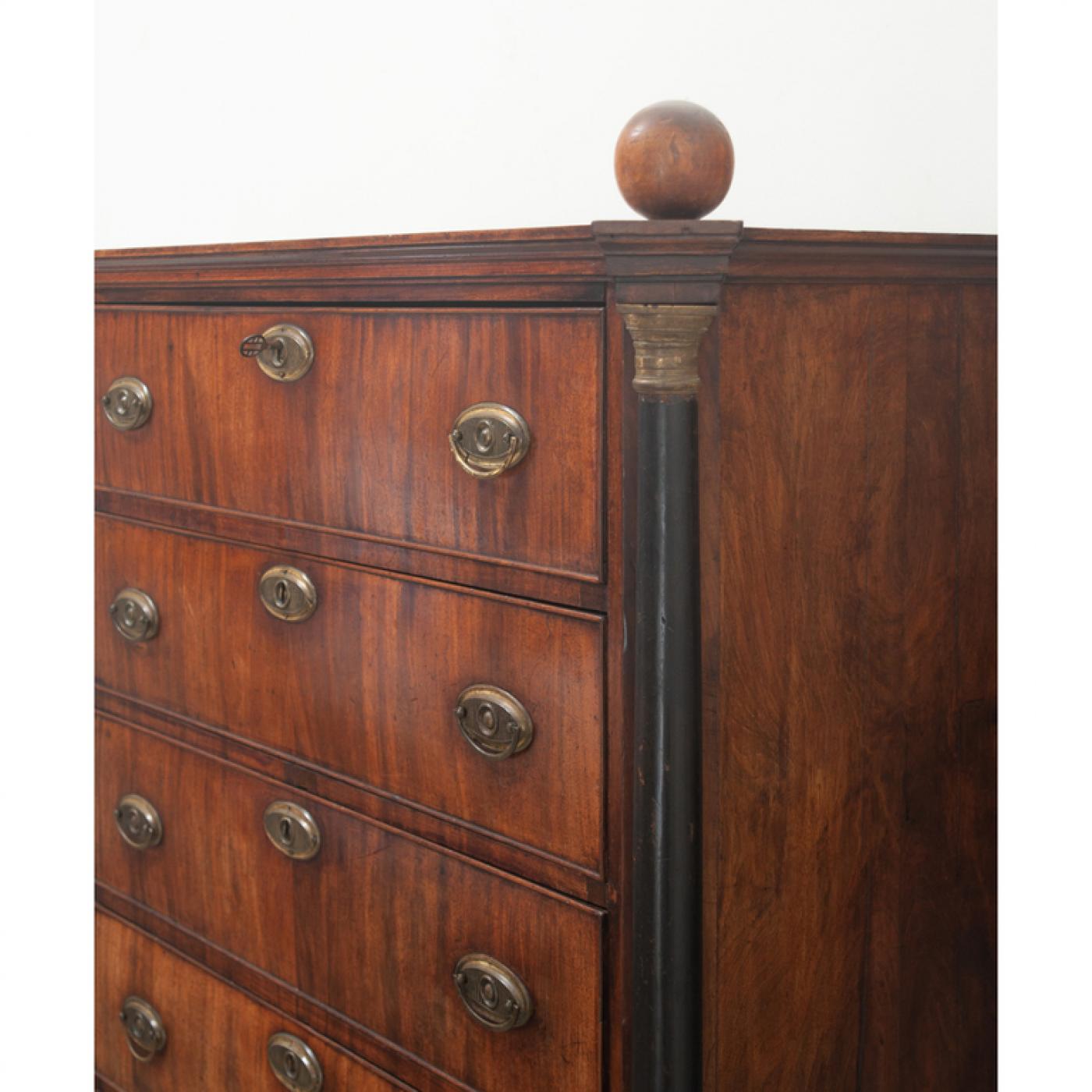 Dutch Empire Style Tall Chest