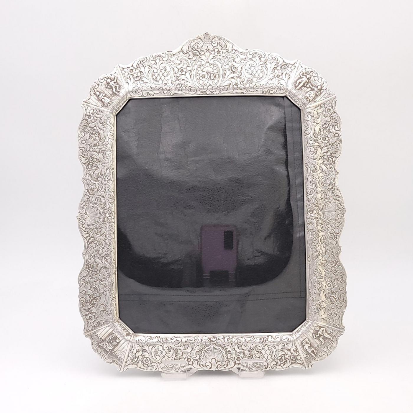 Dutch Silver Plate Picture Frame, circa 1930