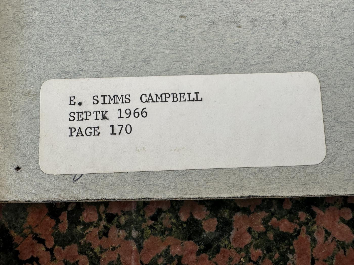 E. Simms Campbell - Nude Playboy Cartoon, First African American ...