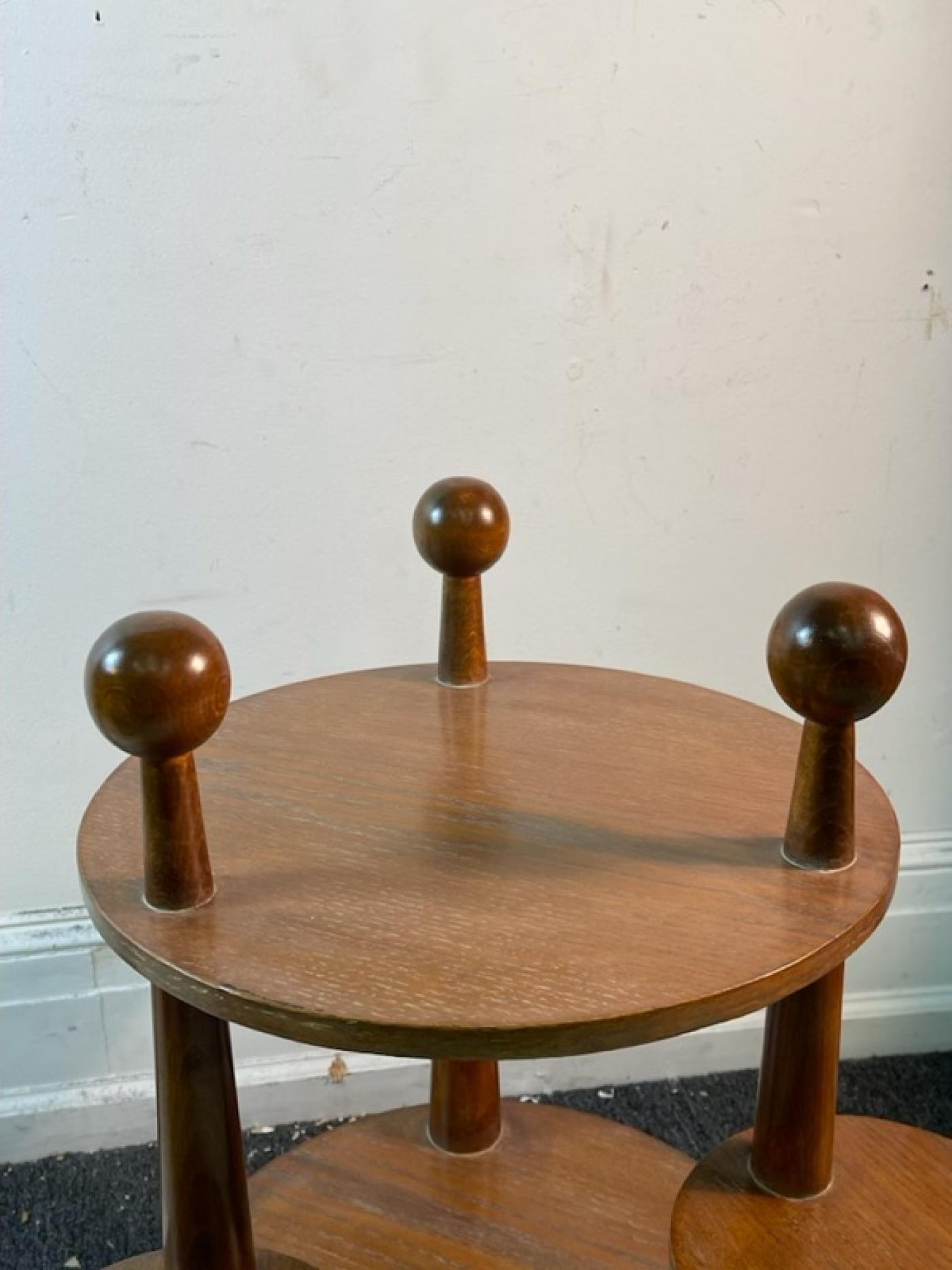 EXCEPTIONAL FRENCH MODERNIST STICK AND BALL TABLES