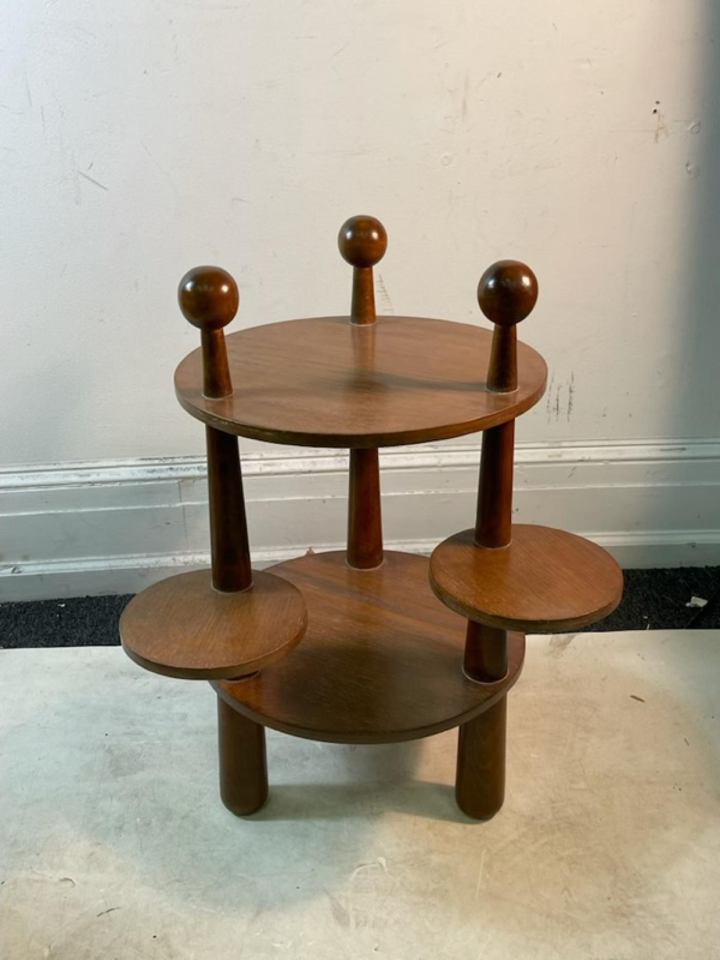 EXCEPTIONAL FRENCH MODERNIST STICK AND BALL TABLES