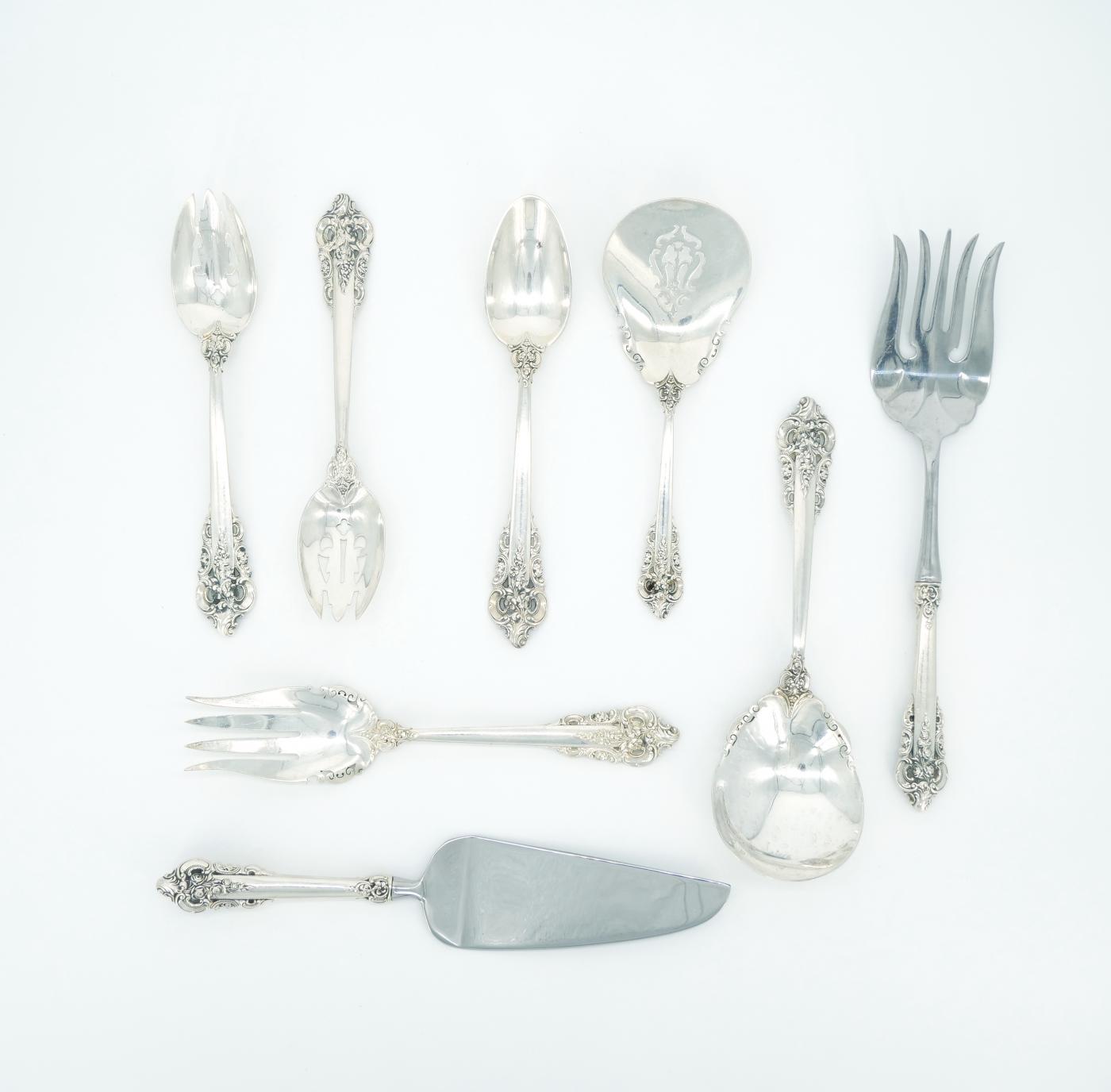 Early 20th Century Sterling Silver Flatware Service For 24 People